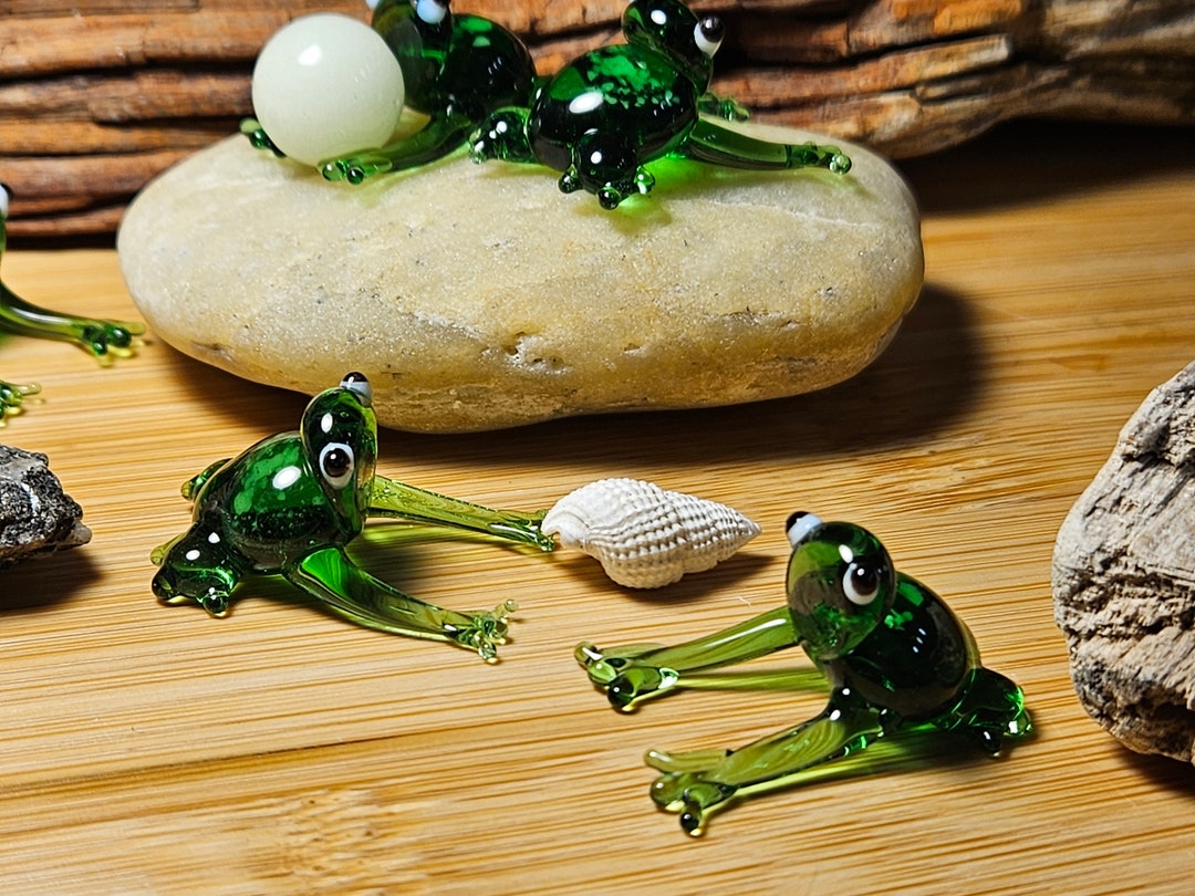 Mini Lampwork Glass Frogs - Etsy