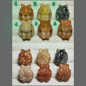 Carved Coral Jade Nine-tailed Fox Beads: DIY Jewelry Supplies - Etsy