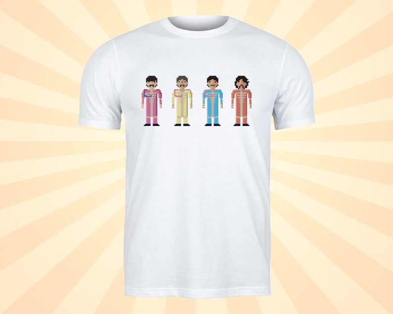 The Beatles Original 8-bit Pixel Art Digital Download Instant Access to ...