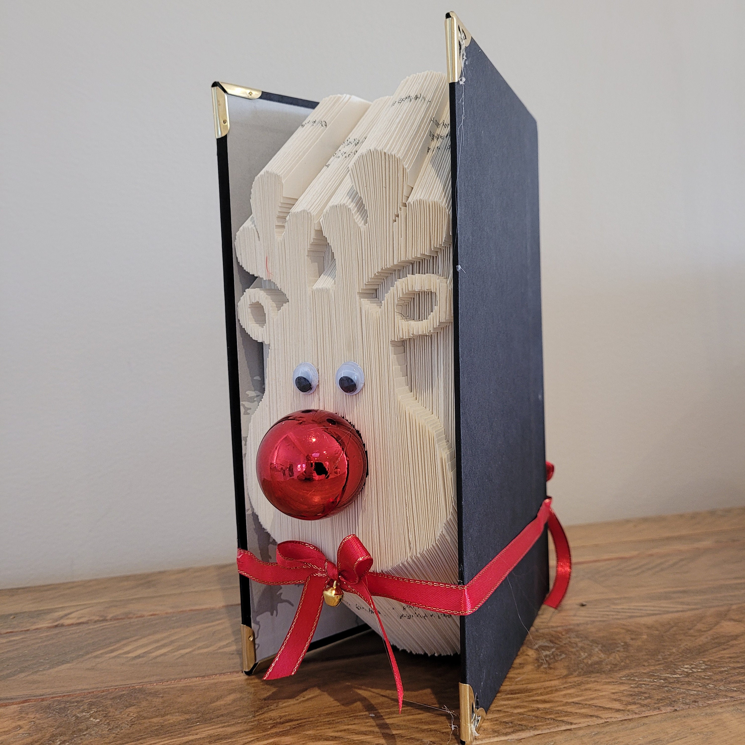 Reindeer Book Folding Pattern (cut & Fold Combination) - Bauble Nose ...