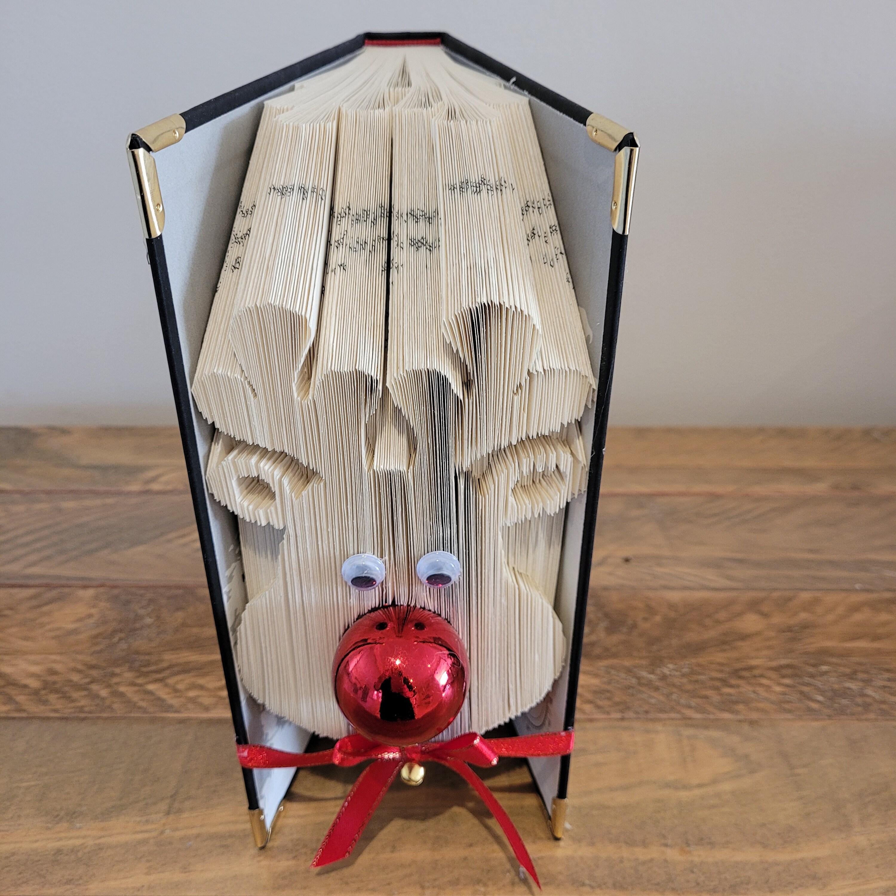 Reindeer Book Folding Pattern (cut & Fold Combination) - Bauble Nose ...