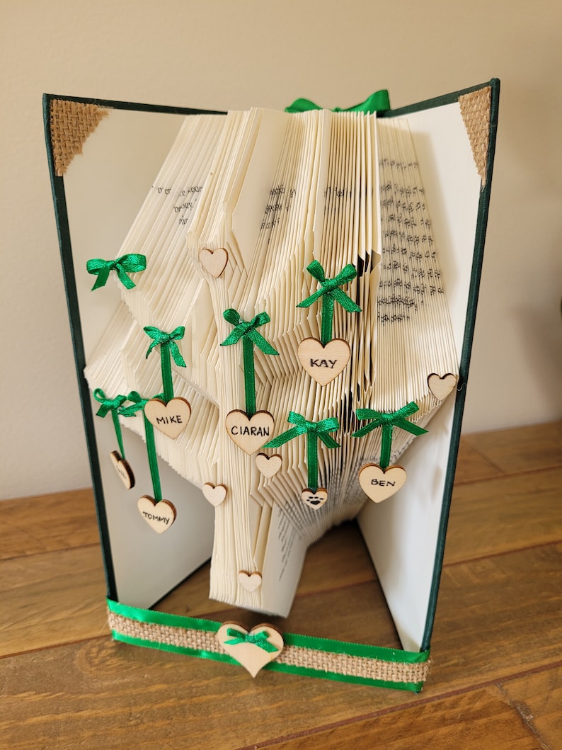 Tree of Love Book Folding Pattern (MMF) PLUS Free Butterfly Bookfolding ...