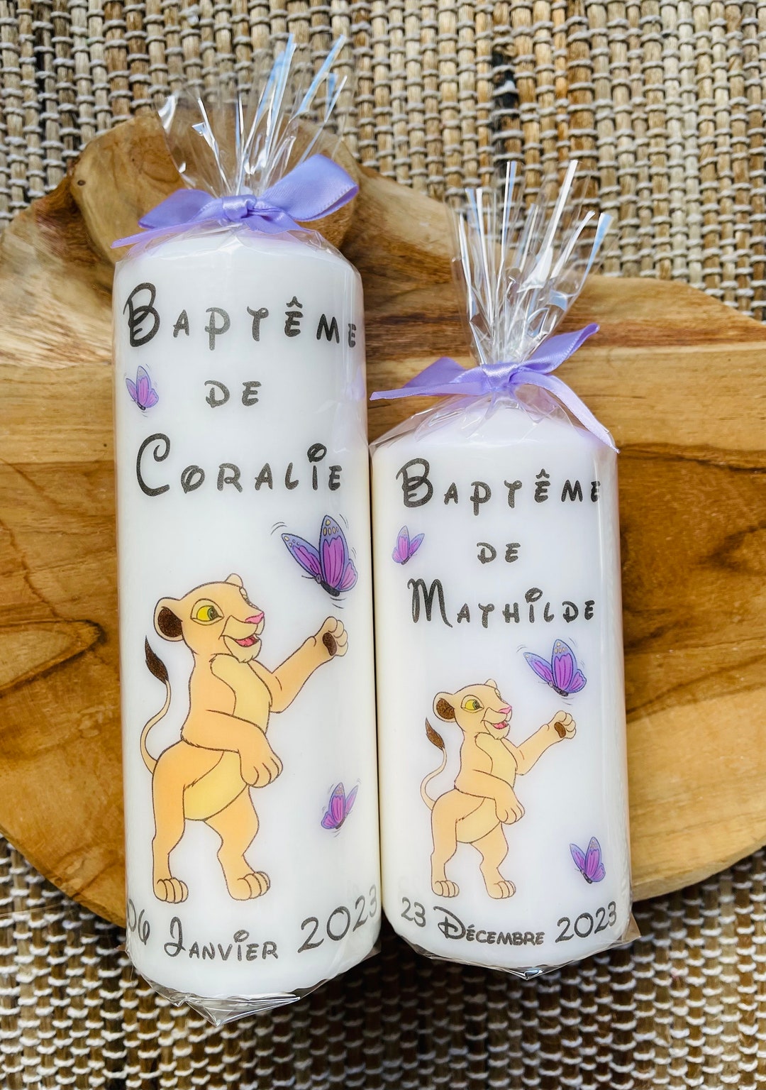 Nala Lion King Personalized Baptism Candle - Etsy