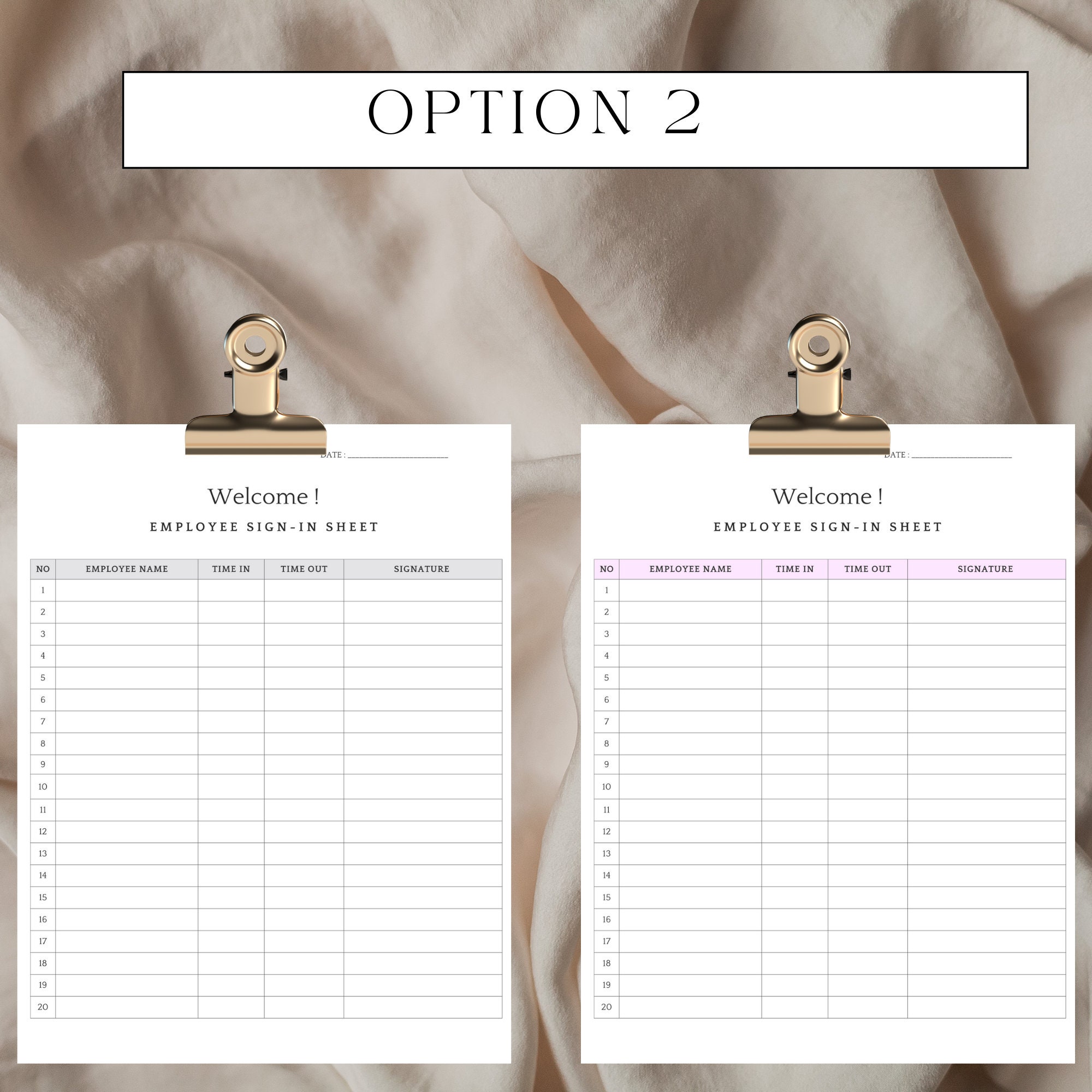 Employee Sign in Sheet With Time, Printable Sign in Sheet Template ...