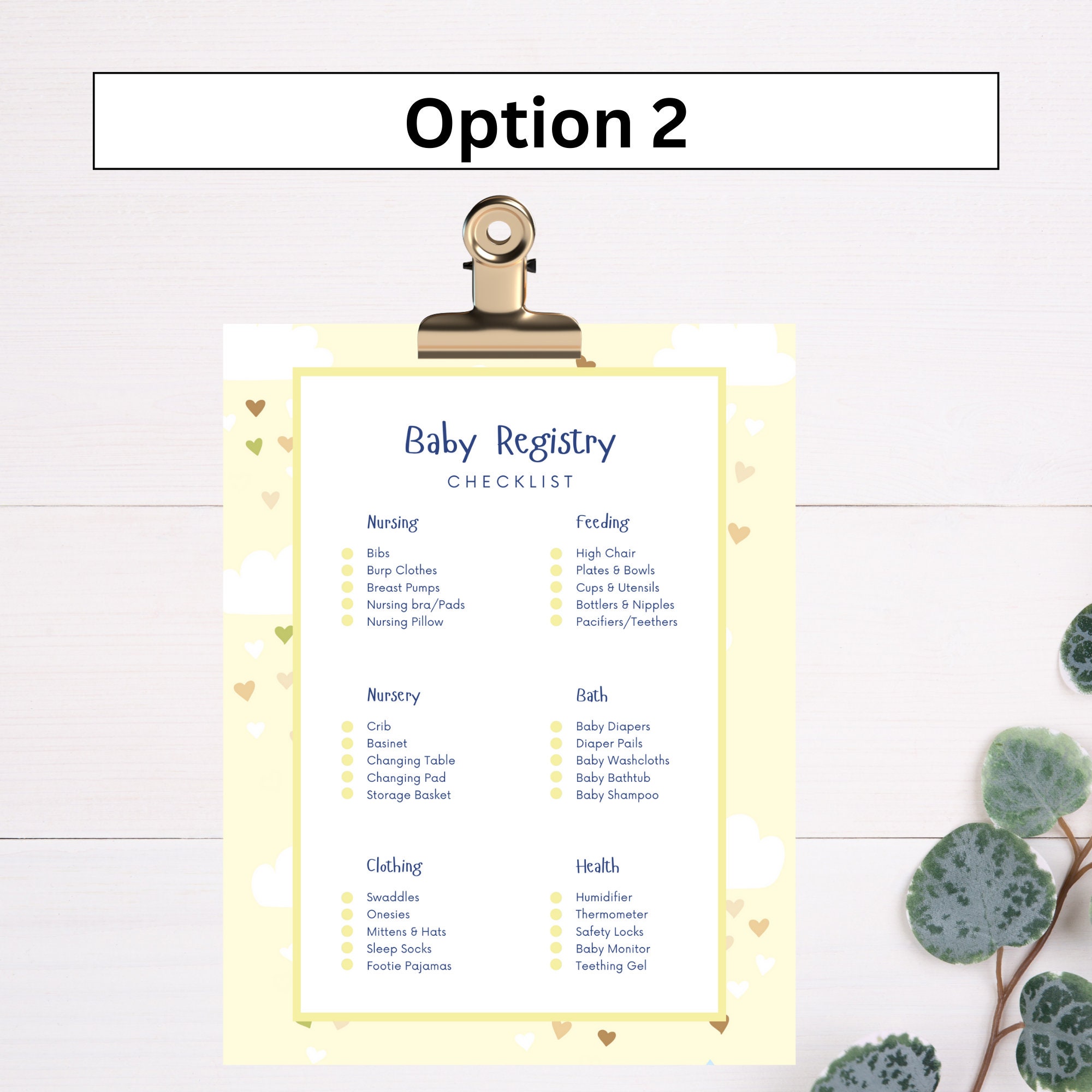 Baby Essentials Checklist Printable, Newborn Checklist, Nursery ...