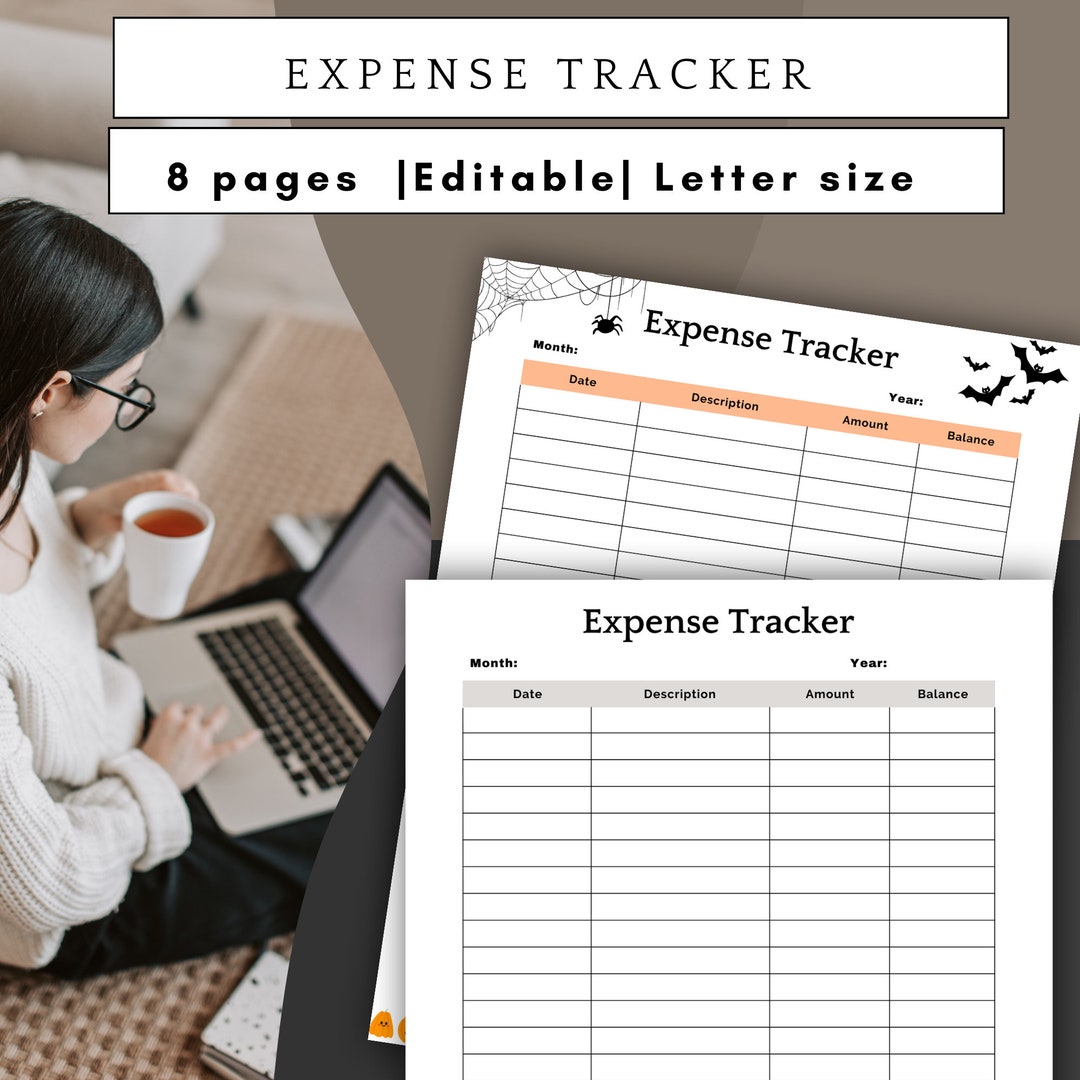 Expense Tracker Printable Expense Tracking Spending Log - Etsy