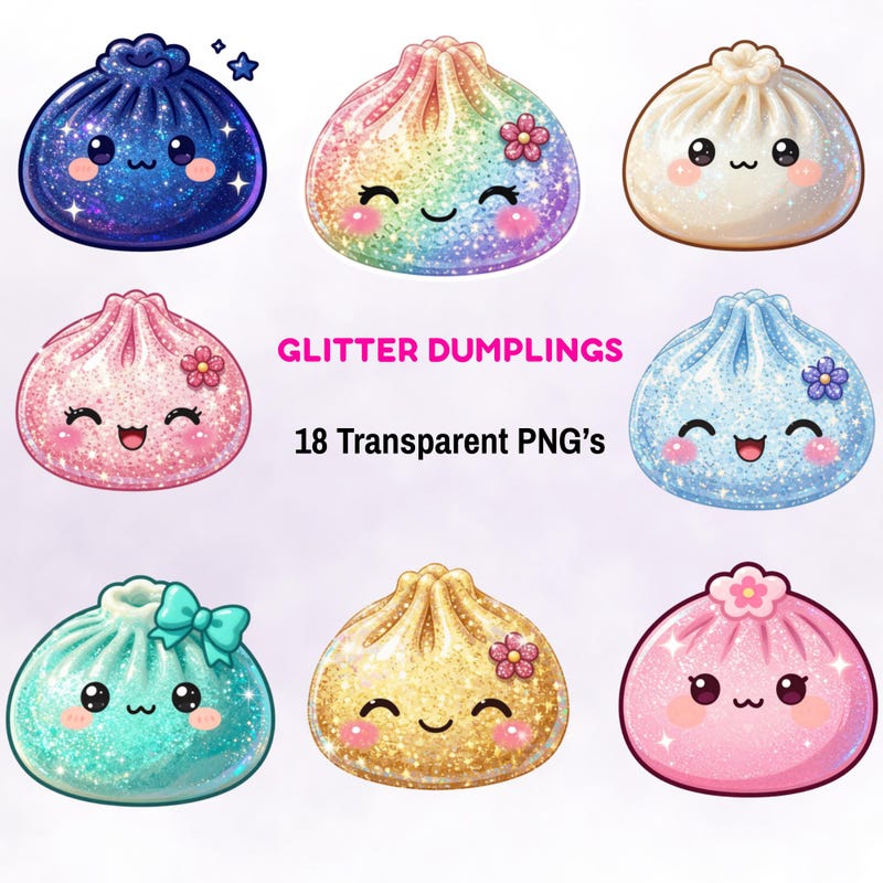 Glitter dumplings - Etsy.de