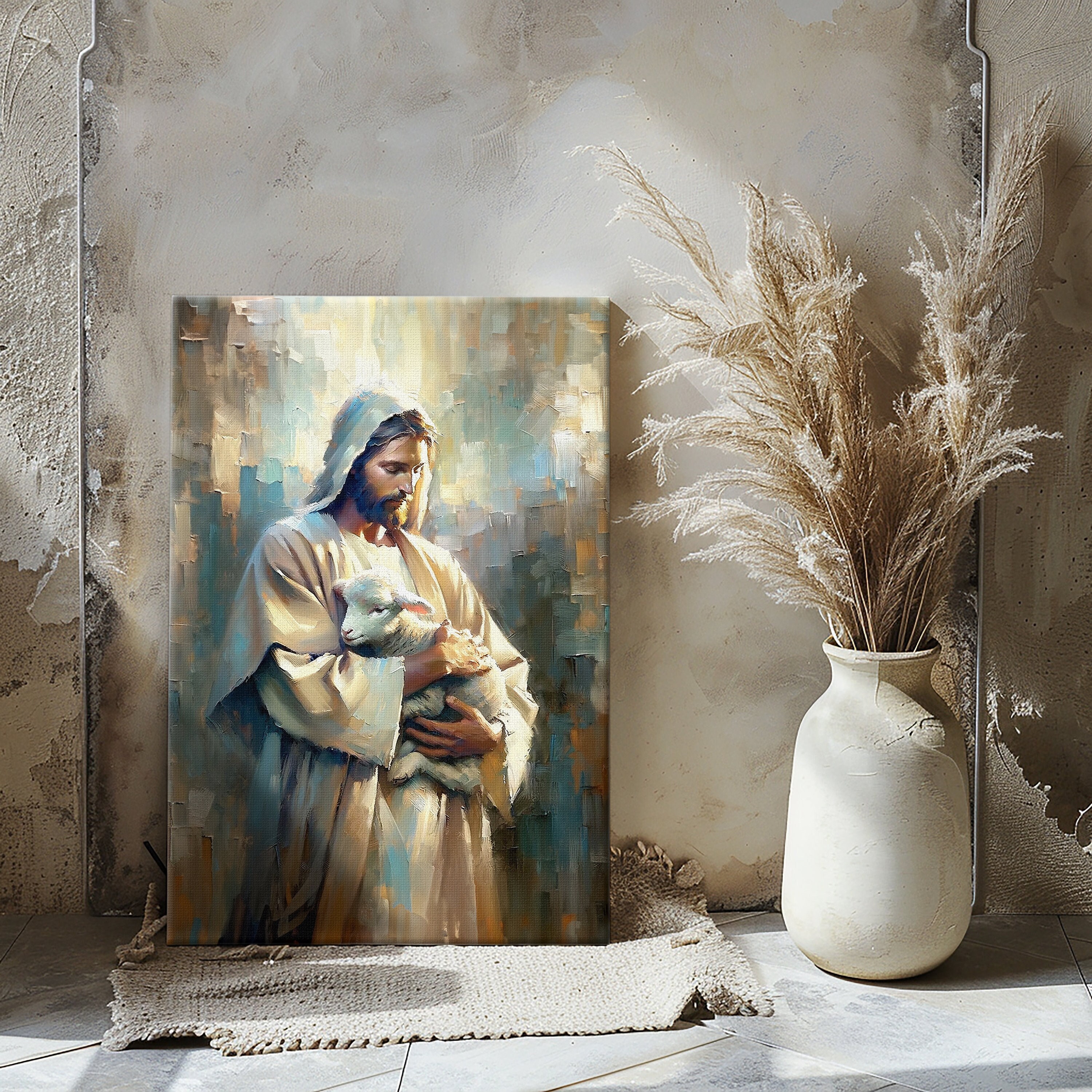 Gentle Savior: the Lamb's Keeper Premium Matte Paper and Canvas Prints ...