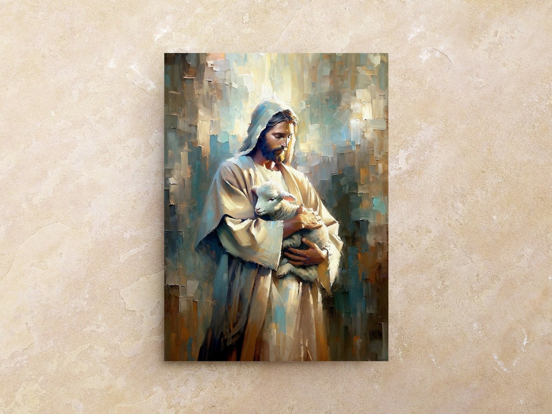 Gentle Savior: the Lamb's Keeper Premium Matte Paper and Canvas Prints ...