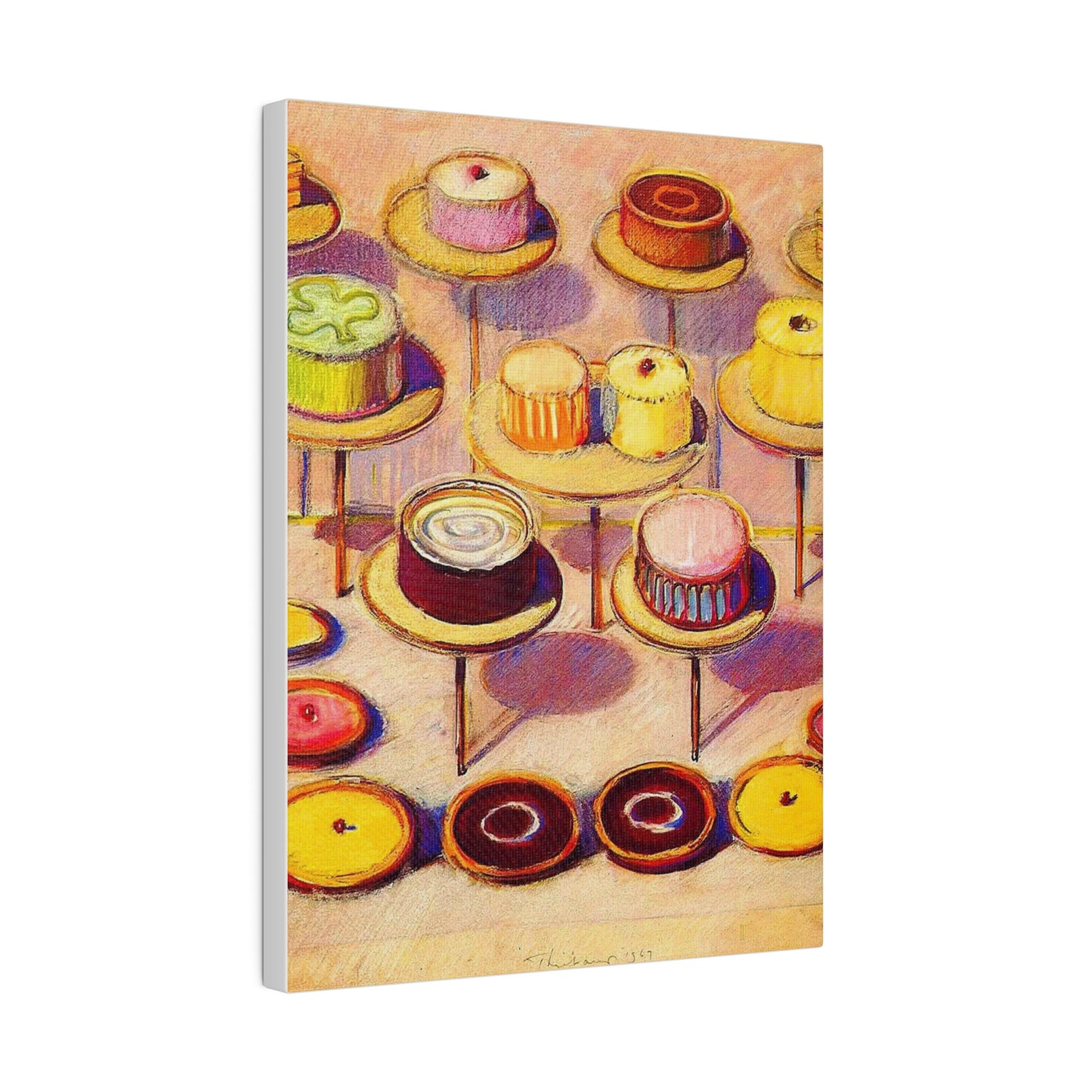 Wayne Thiebaud Cake Art - Canvas Print" - Etsy