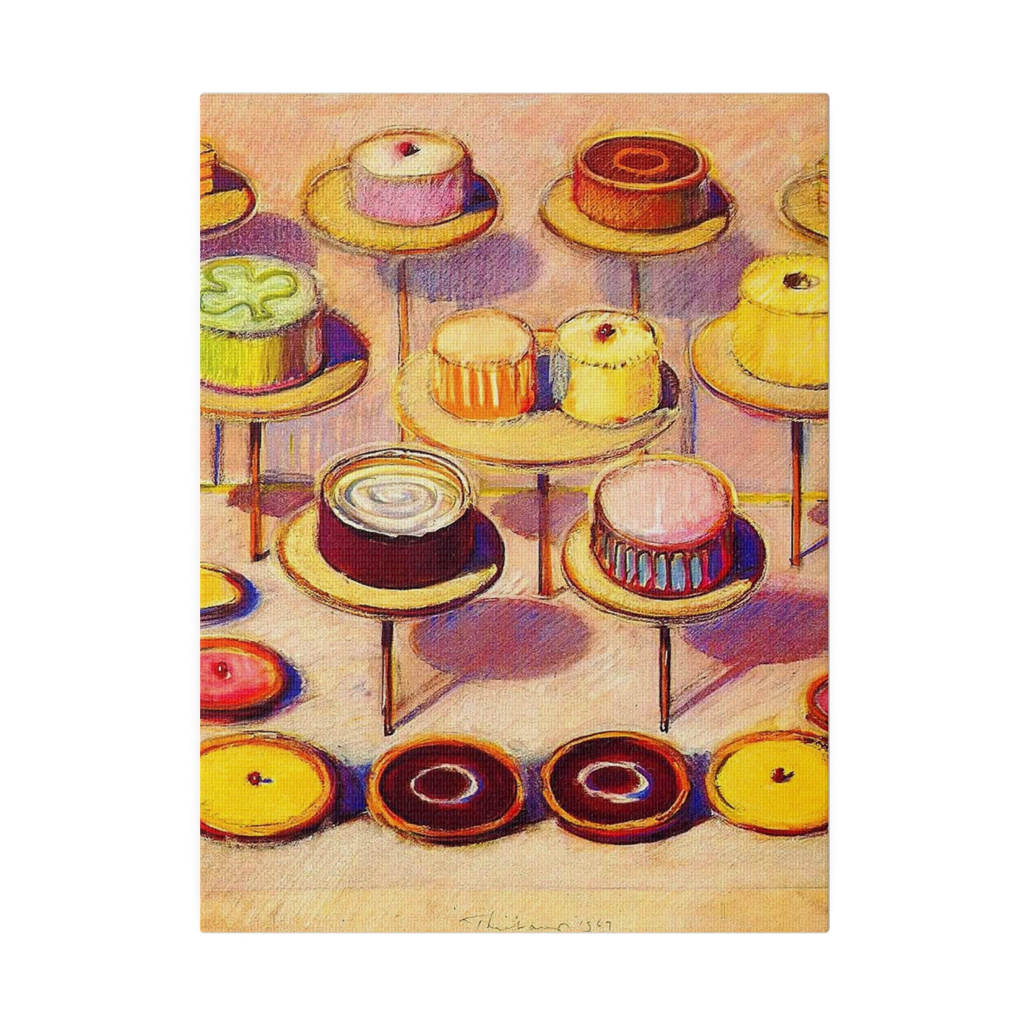 Wayne Thiebaud Cake Art - Canvas Print" - Etsy
