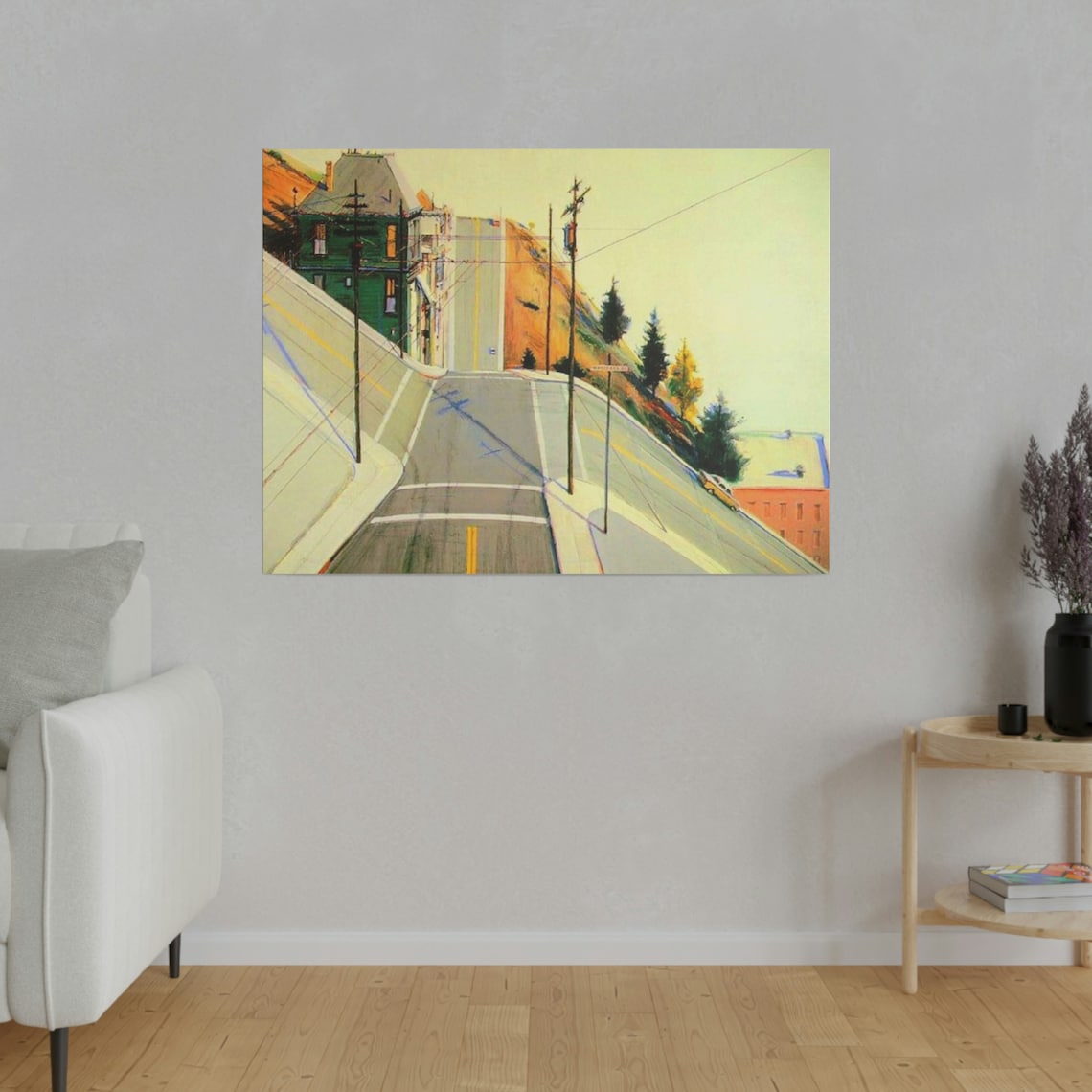 24th Street Intersection San Francisco Canvas Art by Wayne Thiebaud ...