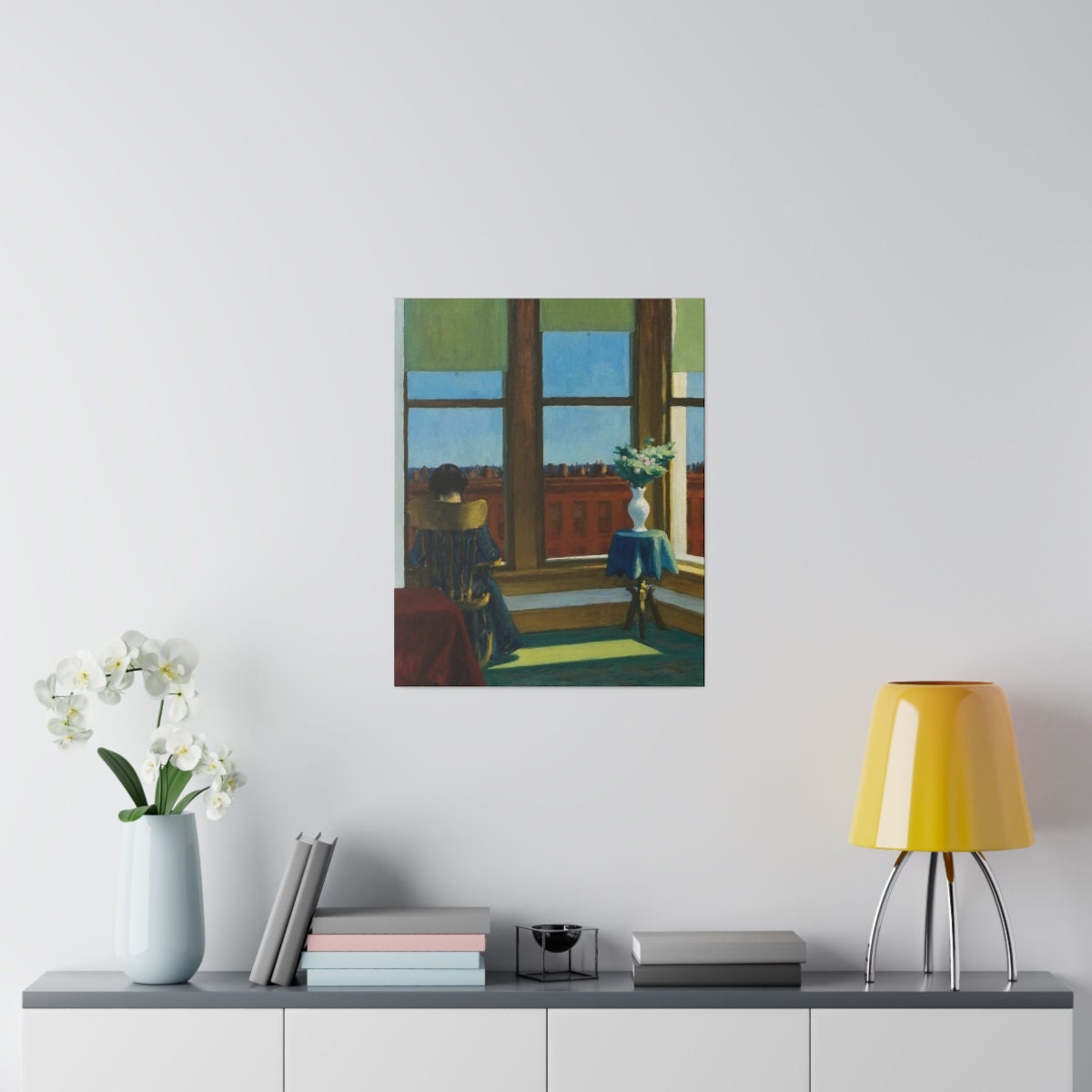 Edward Hopper Room in Brooklyn Printed Canvas Artwork Modern Wall Decor ...