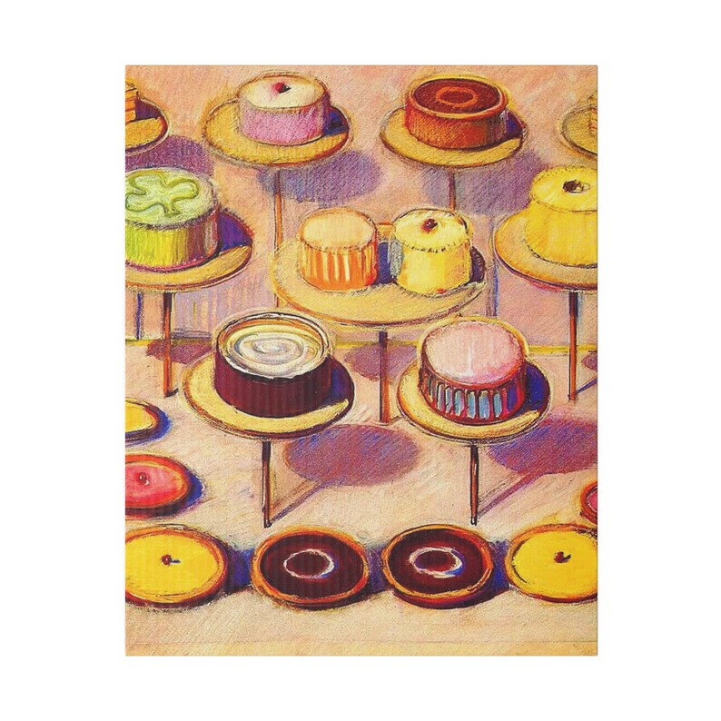 Wayne Thiebaud Cake Art - Canvas Print" - Etsy