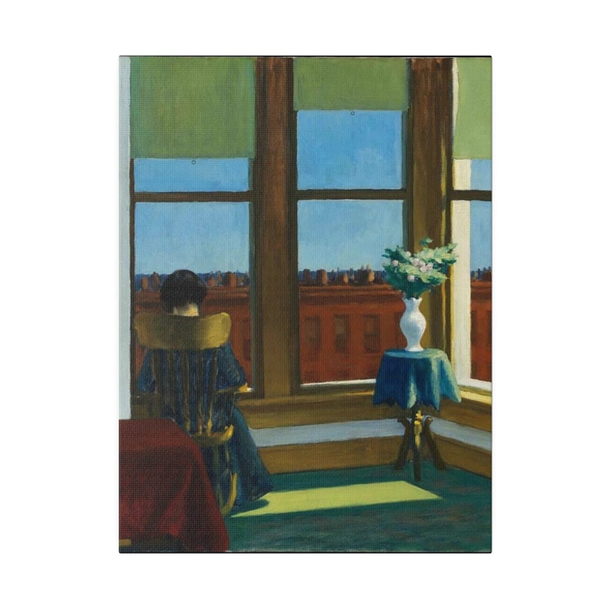 Edward Hopper Room in Brooklyn Printed Canvas Artwork Modern Wall Decor ...