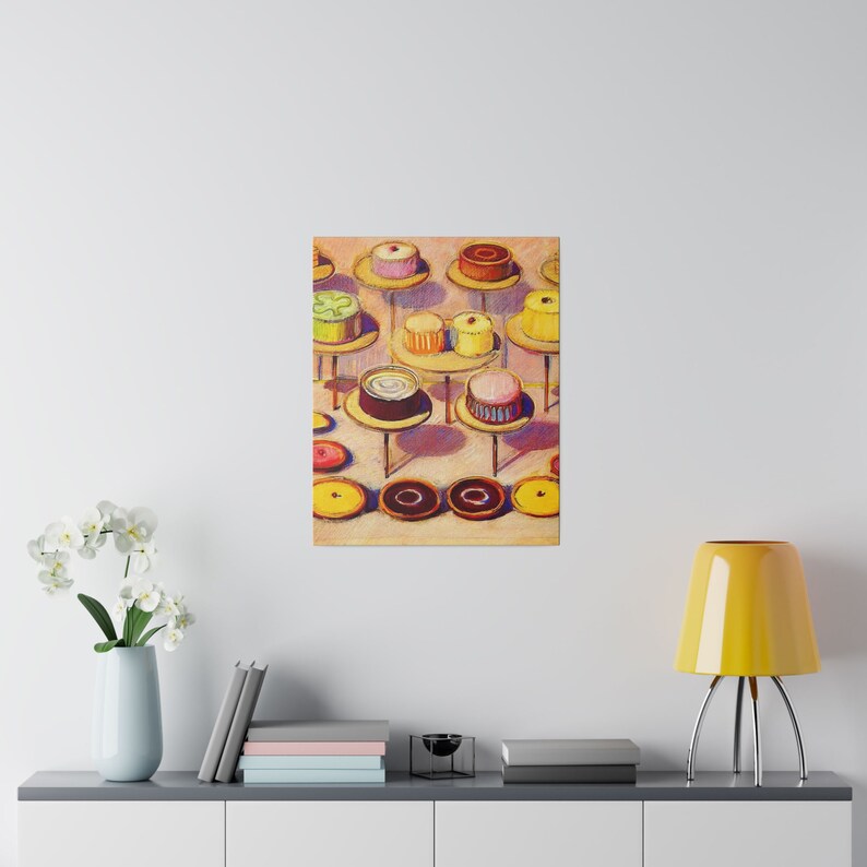 Wayne Thiebaud Cake Art - Canvas Print" - Etsy