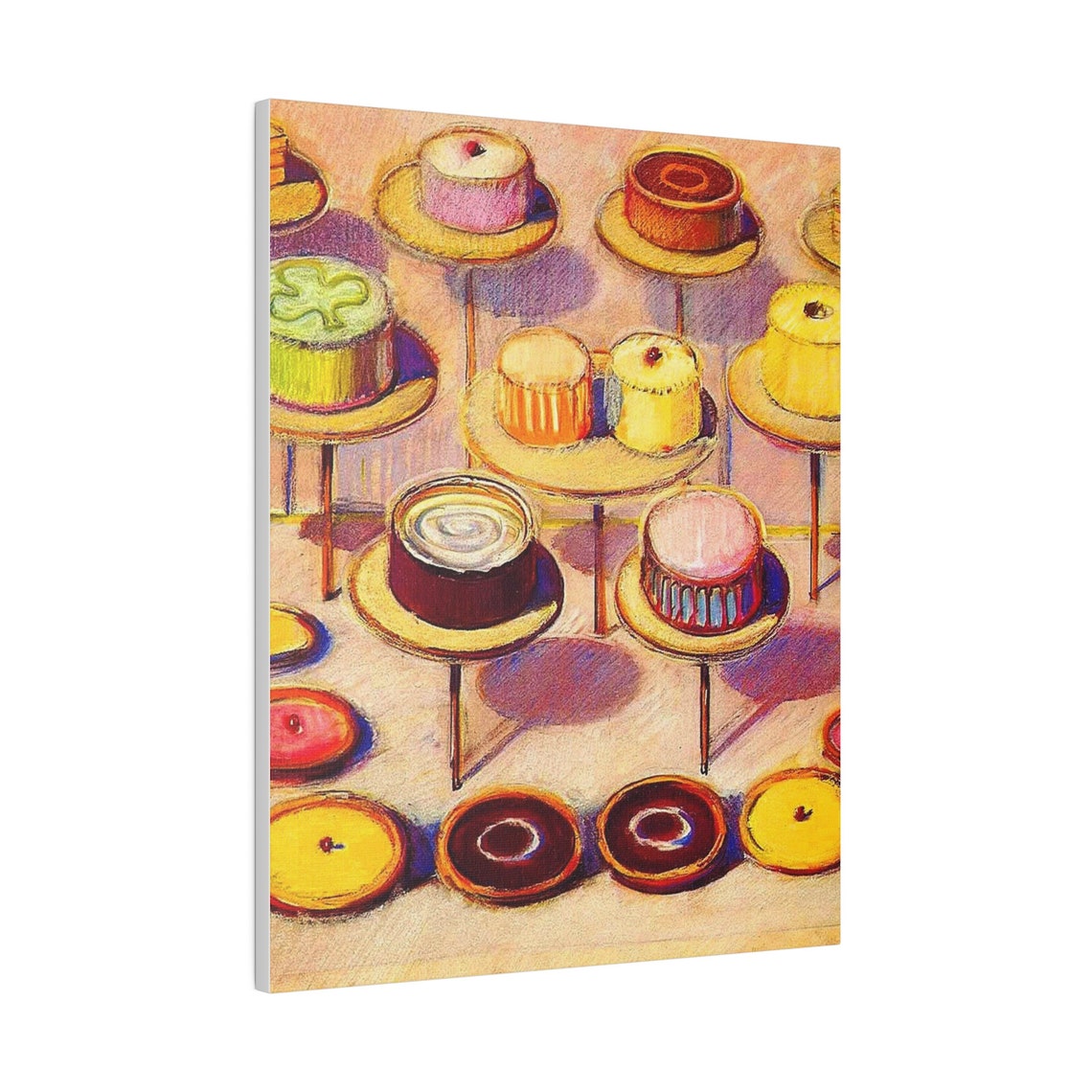 Wayne Thiebaud Cake Art Canvas Print - Etsy