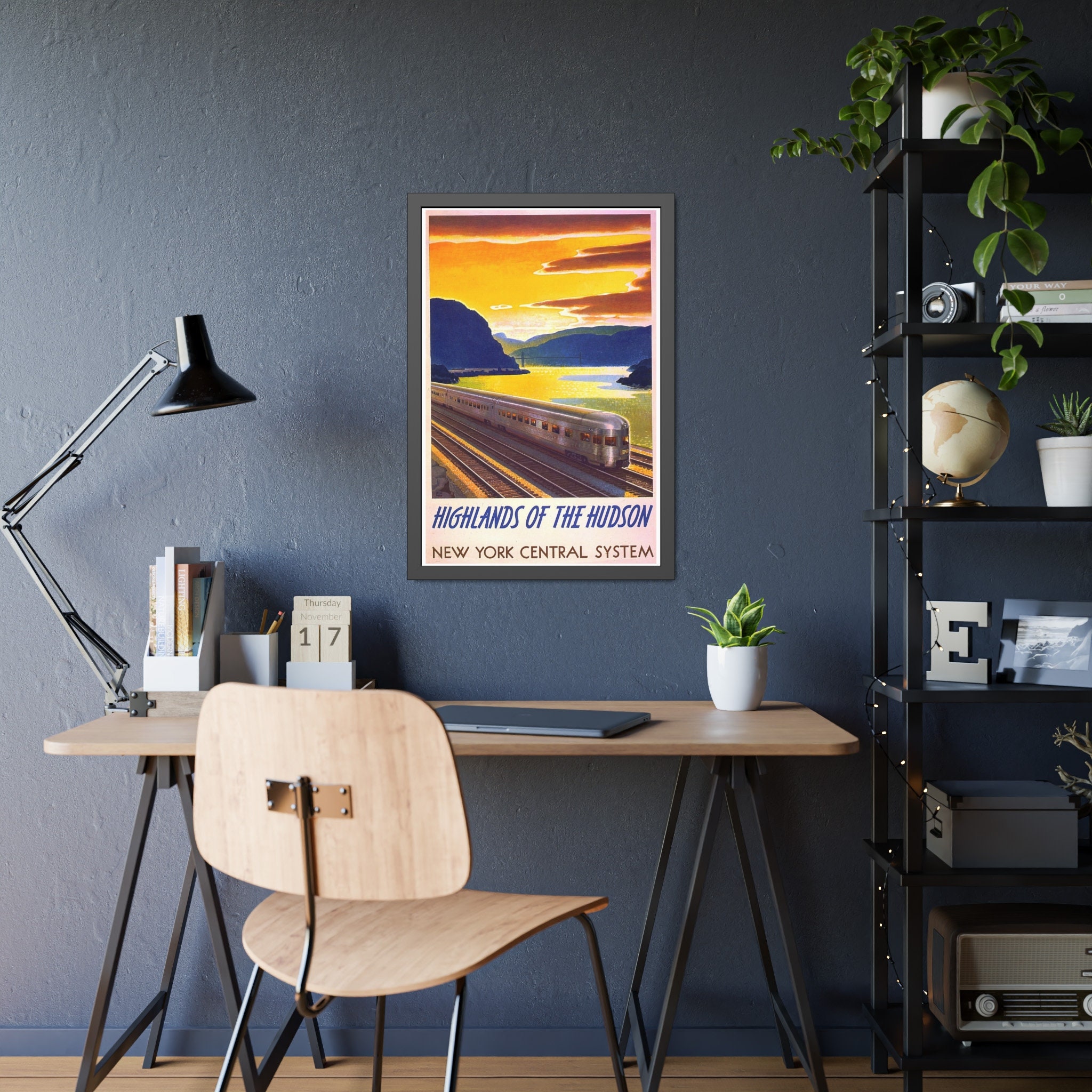 Highlands of the Hudson by Leslie Darrell Raglan Printed Framed Advertising Poster - Etsy