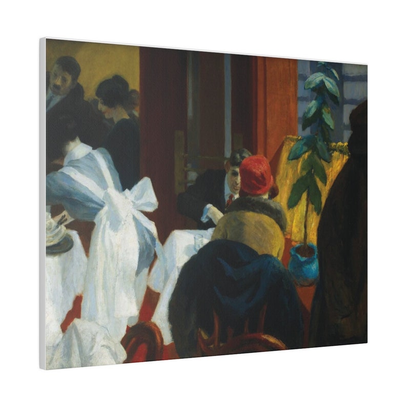New York Restaurant Art by Edward Hopper | Canvas Print" - Etsy