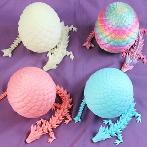 3D Print Crystal Dragon / Candy Color / Movable / Fidget Gem Dragon ...