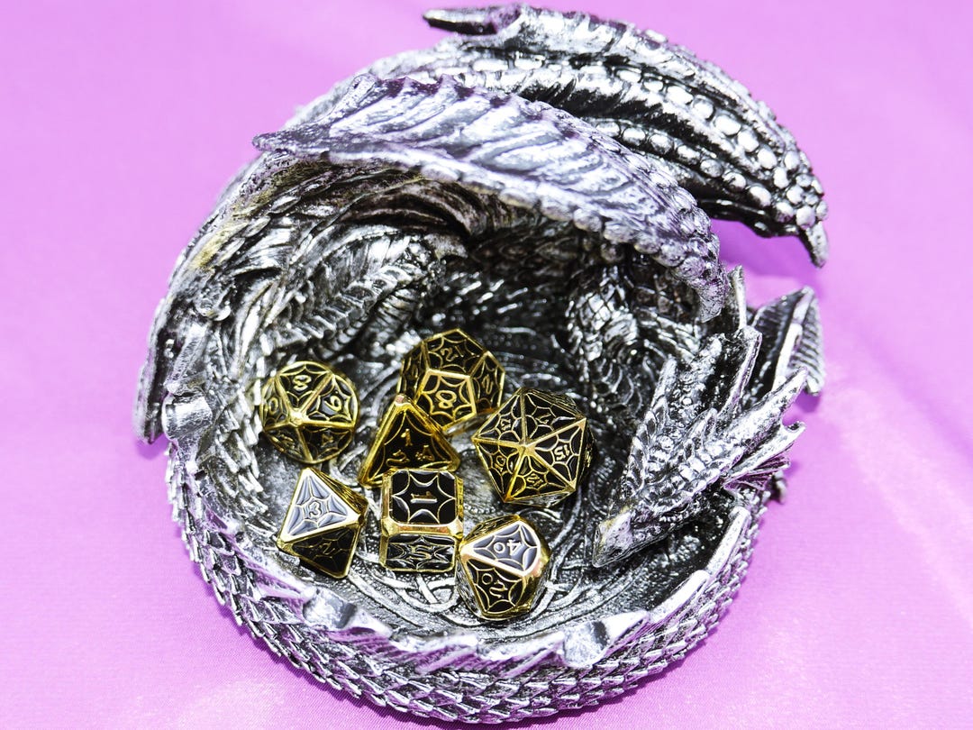 Personalized Metal Solids Dice Set | Black Gold | Order Dice and Get a ...