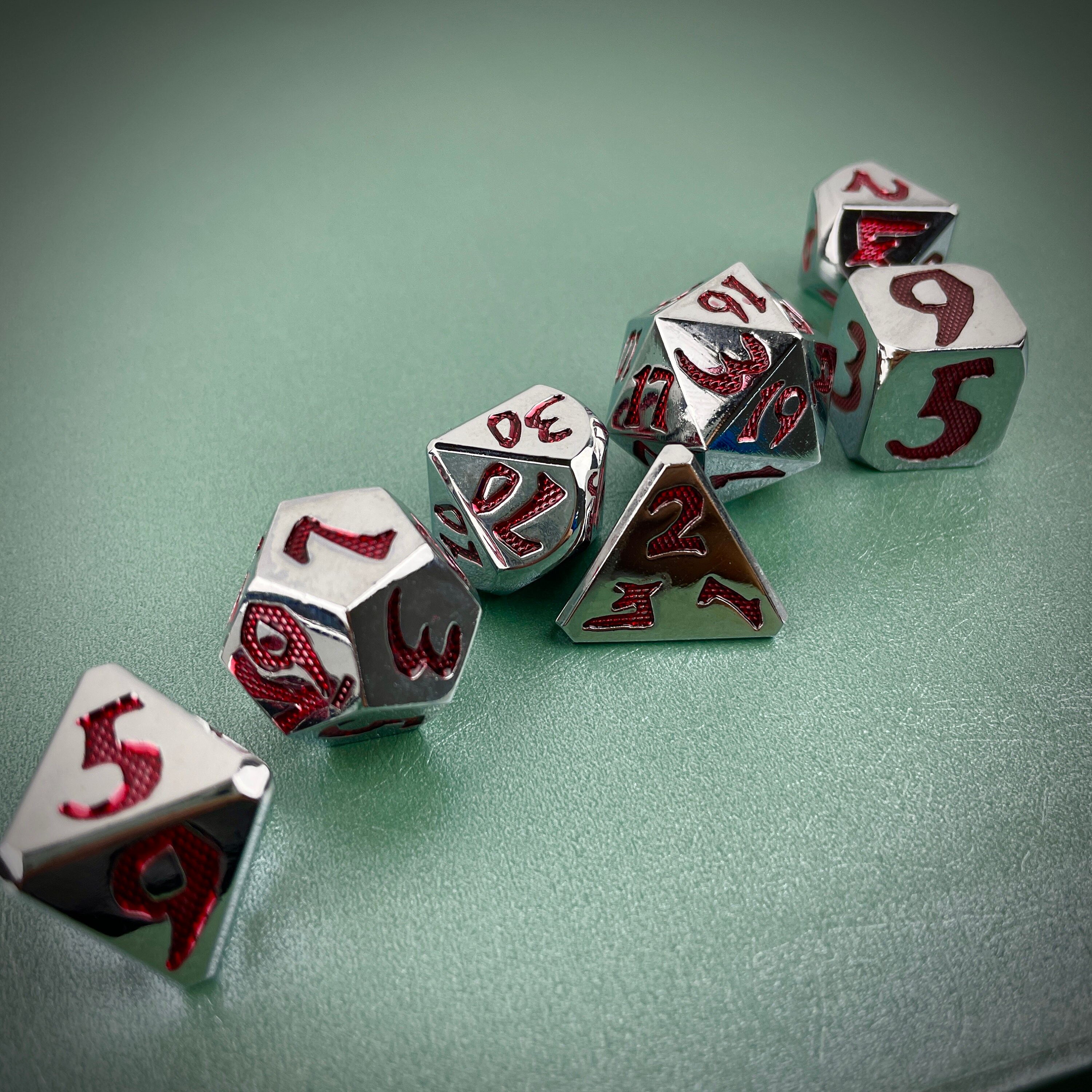 Metal Solids Dice Set Dnd Dungeons and Dragons MTG Tabletop - Etsy