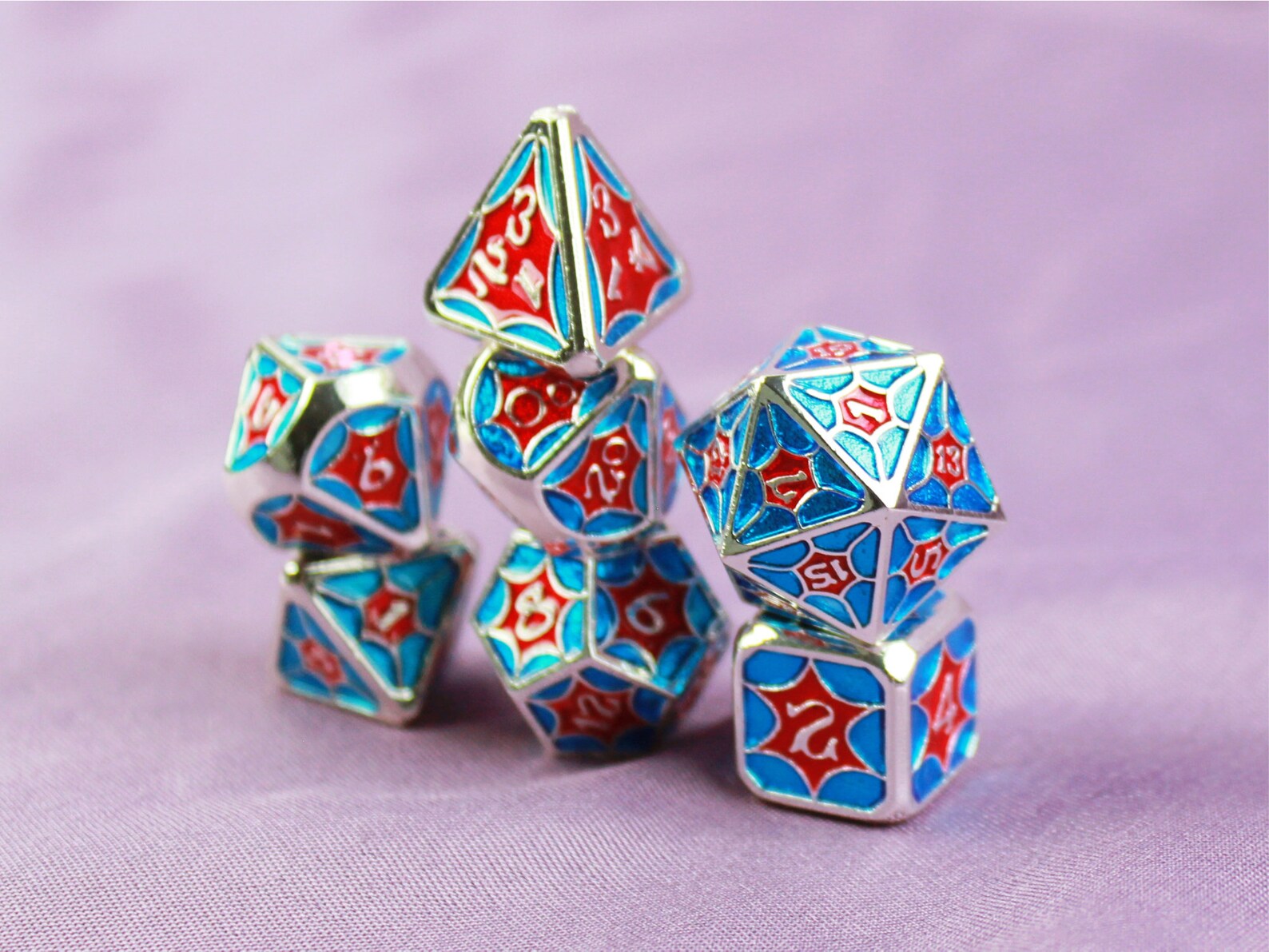 Metal Solids Dice Set | Dungeons and Dragons | MTG Tabletop Game Dice ...