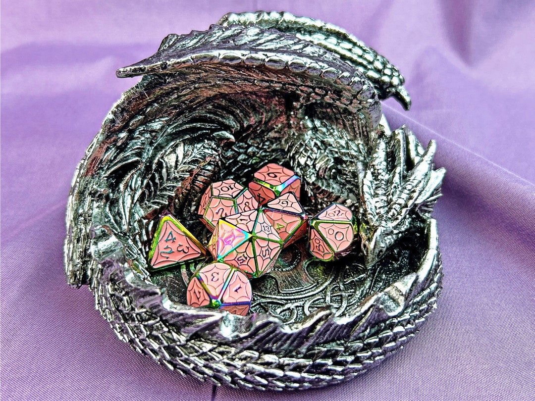 Metal Solids Dice Set Cthulhu Dice Dungeons and Dragons MTG Tabletop ...
