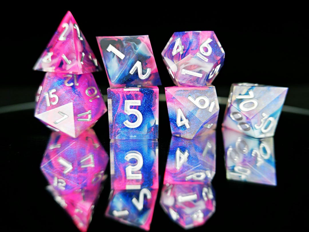 Personalized Nebula Resin Dice Set | Order Dice and Get a Free Personalized Dice Bag | Dungeons ...