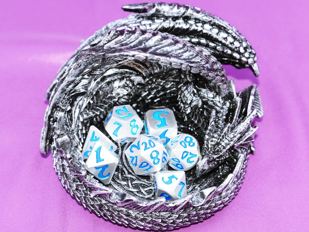 Metal Solids Dice Set | Jewelry Blue | Dungeons and Dragons | MTG ...