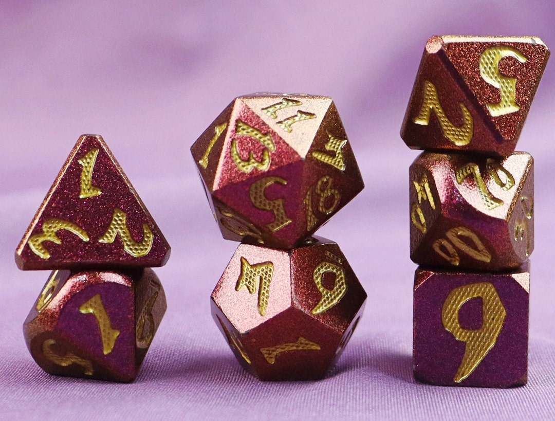 Metal Solids Dice Set | Dungeons and Dragons | MTG Tabletop Game Dice ...