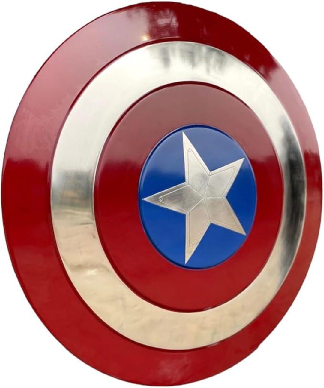 Captain America Shield 18 Inch Captain America Round Shield Leather 1:1 ...