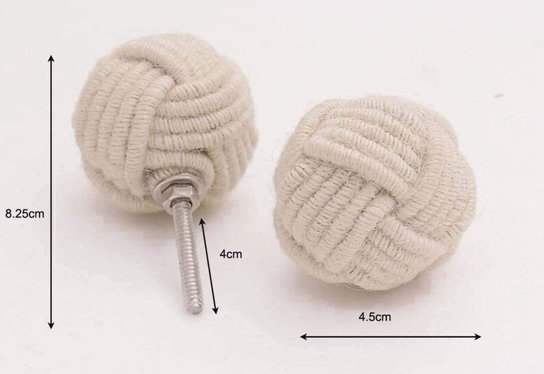 Rope Doorknobs Nautical Twisted Decorative Cotton, Rustic Rope Knot ...