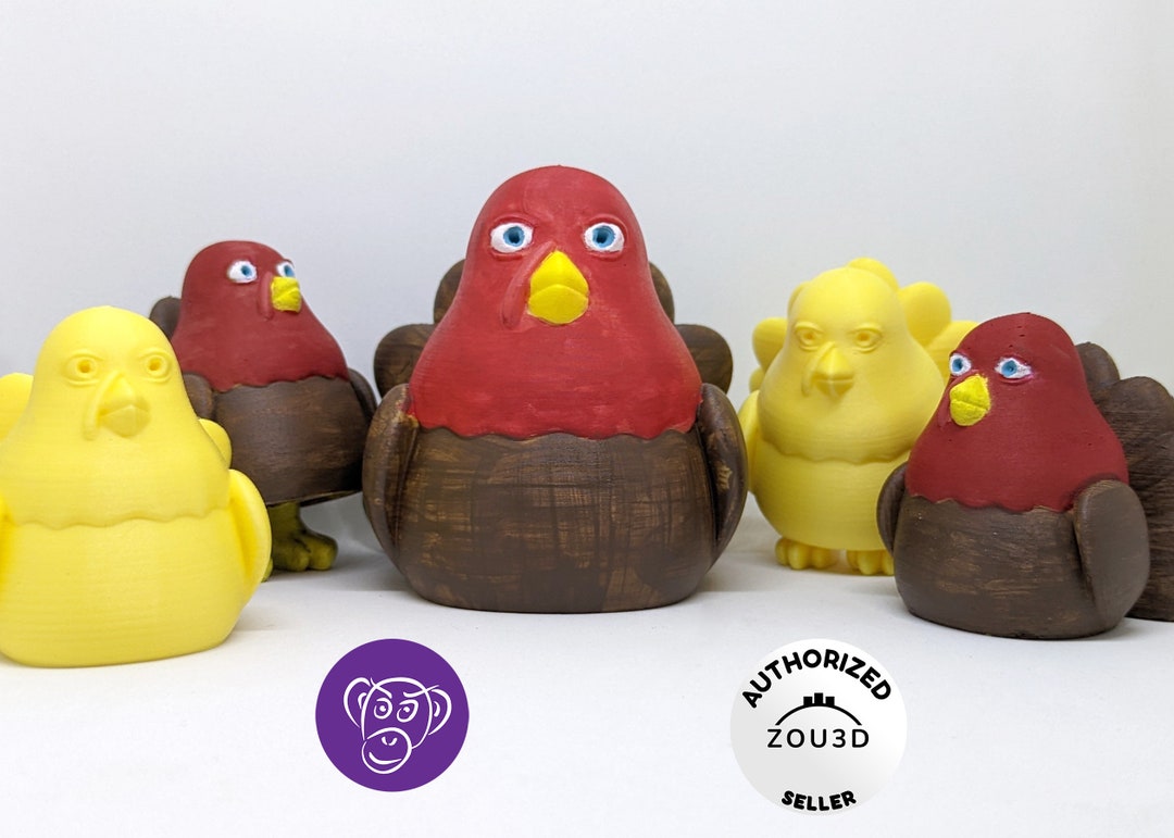 Standing Turkey With Legs / 3D Printed / Decoration From Zou3d - Etsy