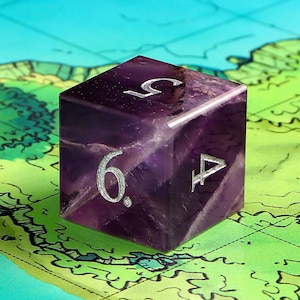 Natural Amethyst Dnd Dice Set |gemstone Dnd Dice Set|| Dnd GM Gift ...