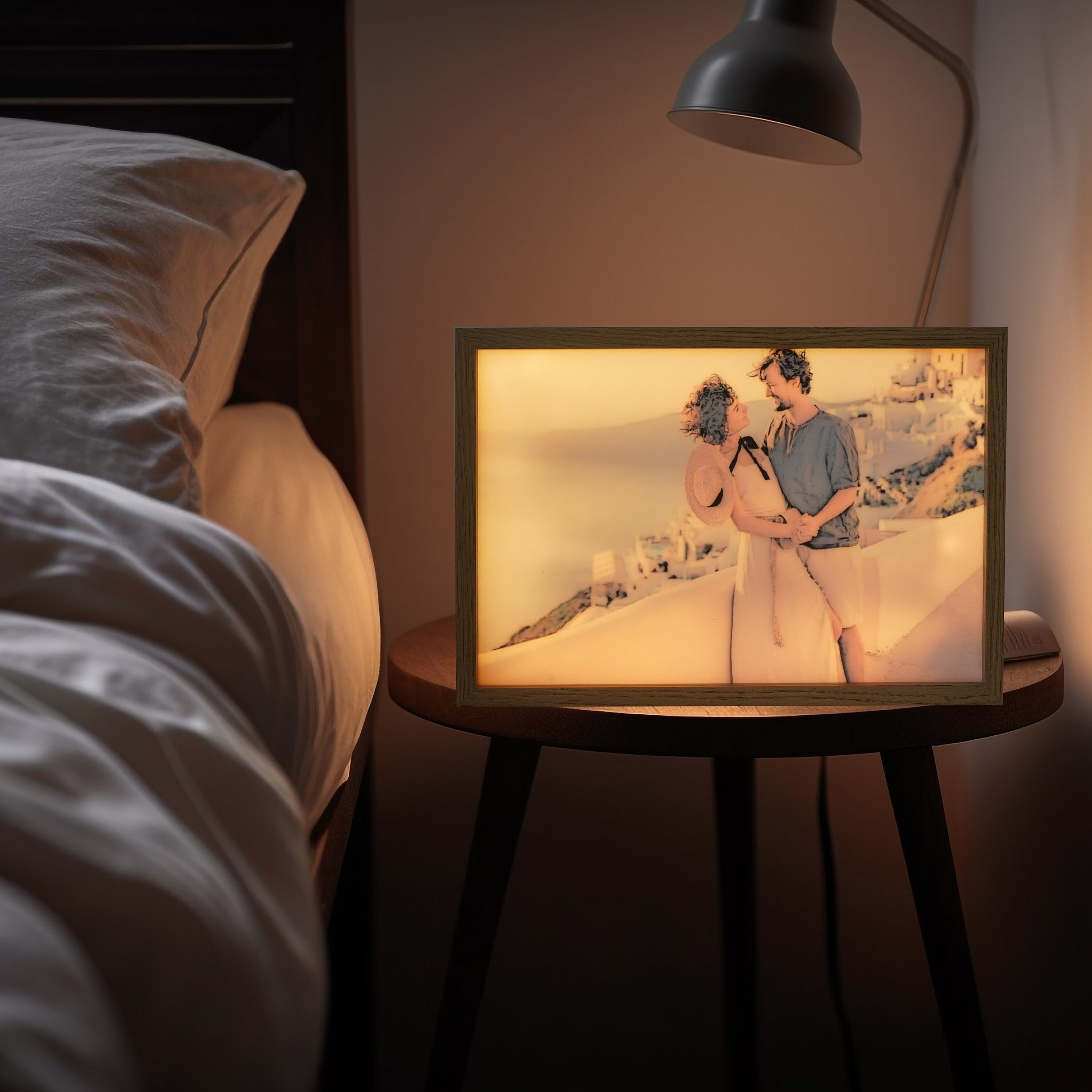 Custom LED Light Painting by Photo Shadow Box Painting - Etsy