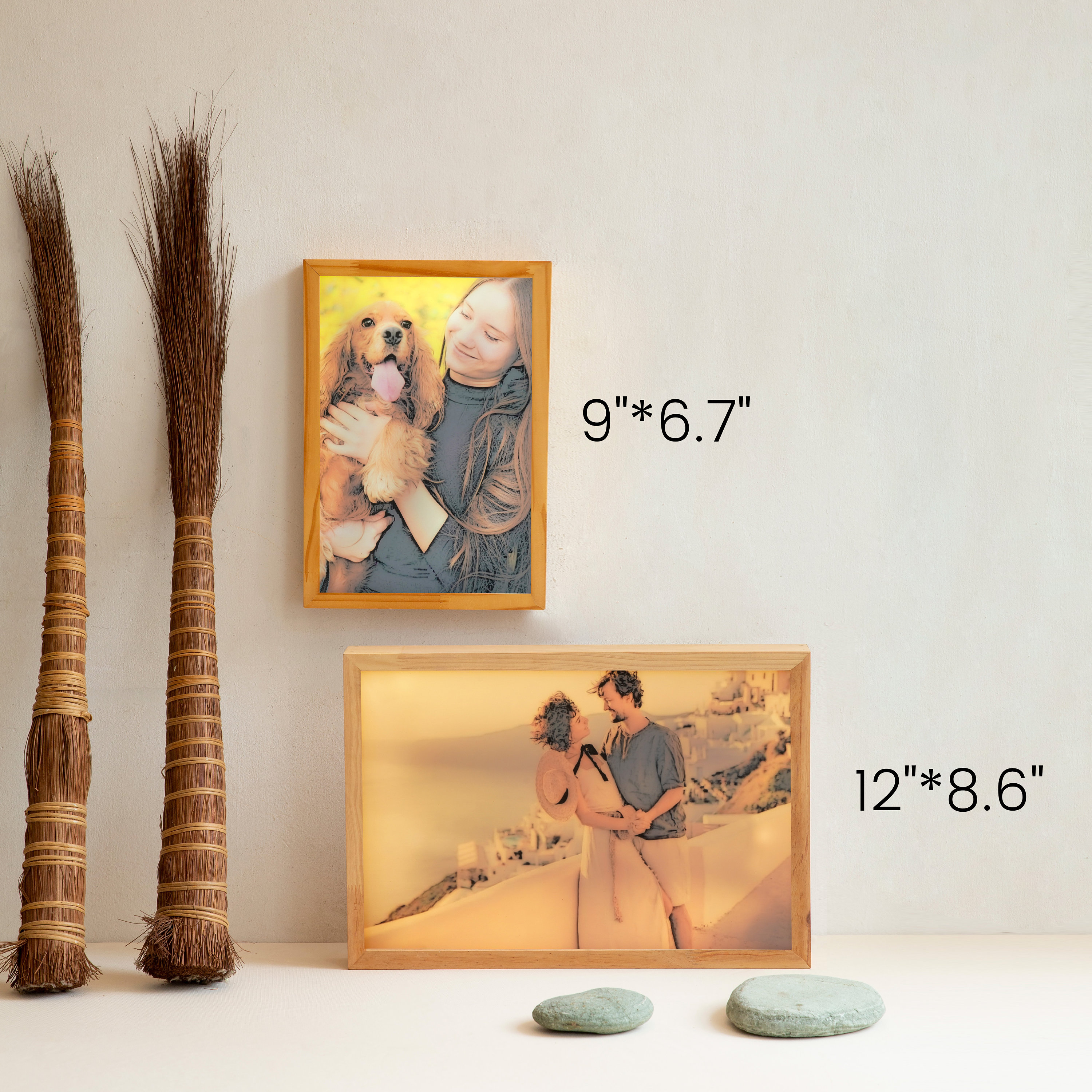 Custom LED Light Painting by Photo, Shadow Box Painting, Bedside Desk ...