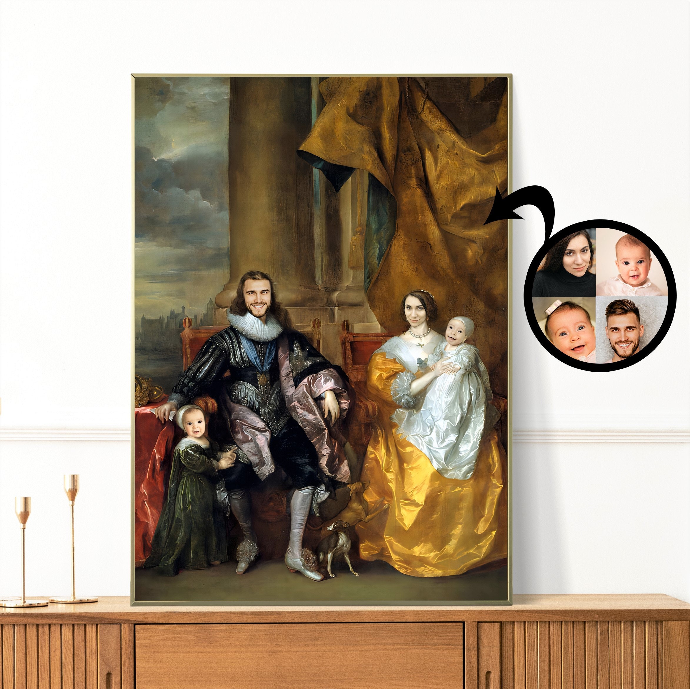 Medieval Royal Family Portrait