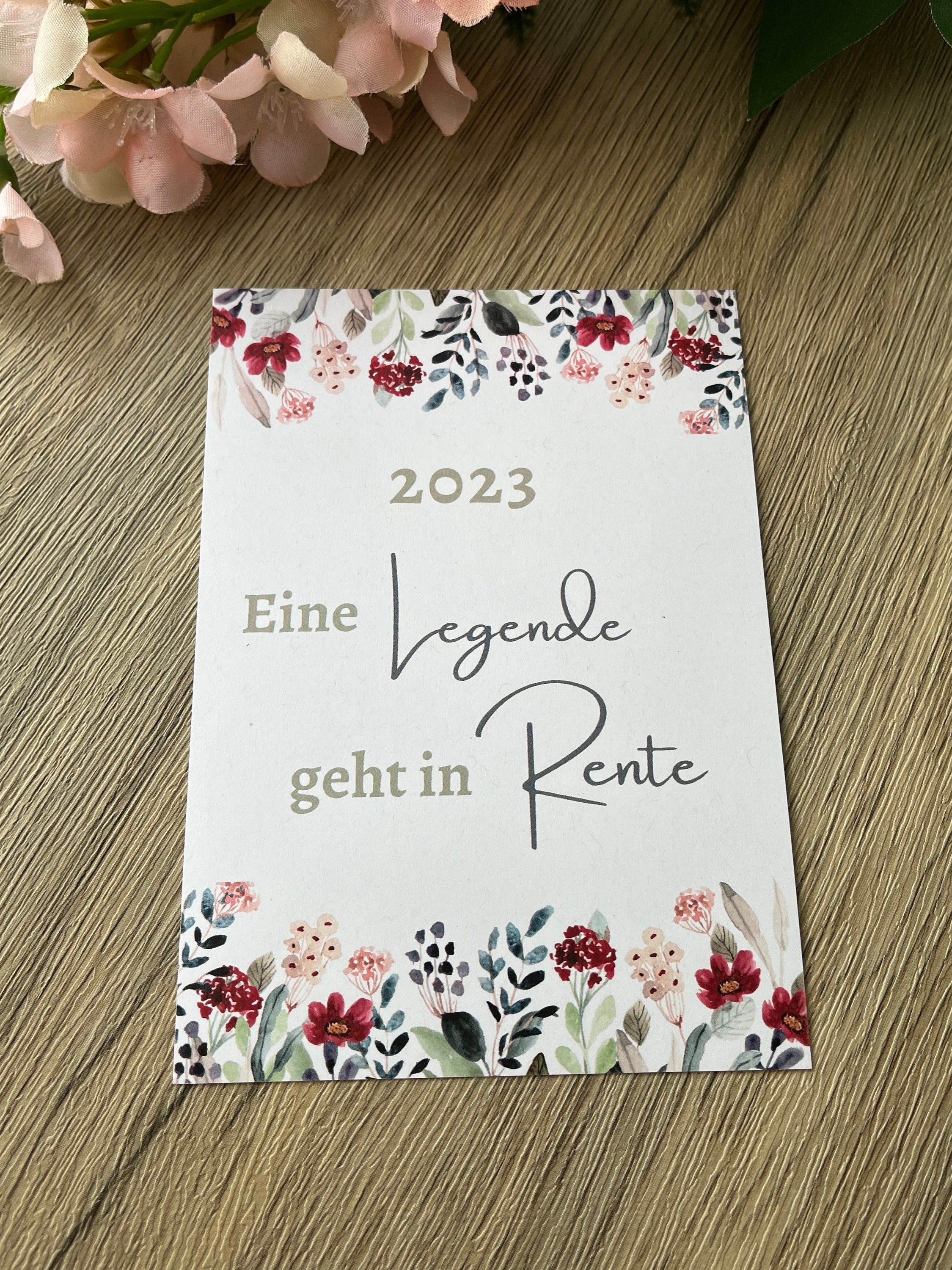 Karte zum Ruhestand / Karte zur Rente / Rente Karte für - Etsy.de