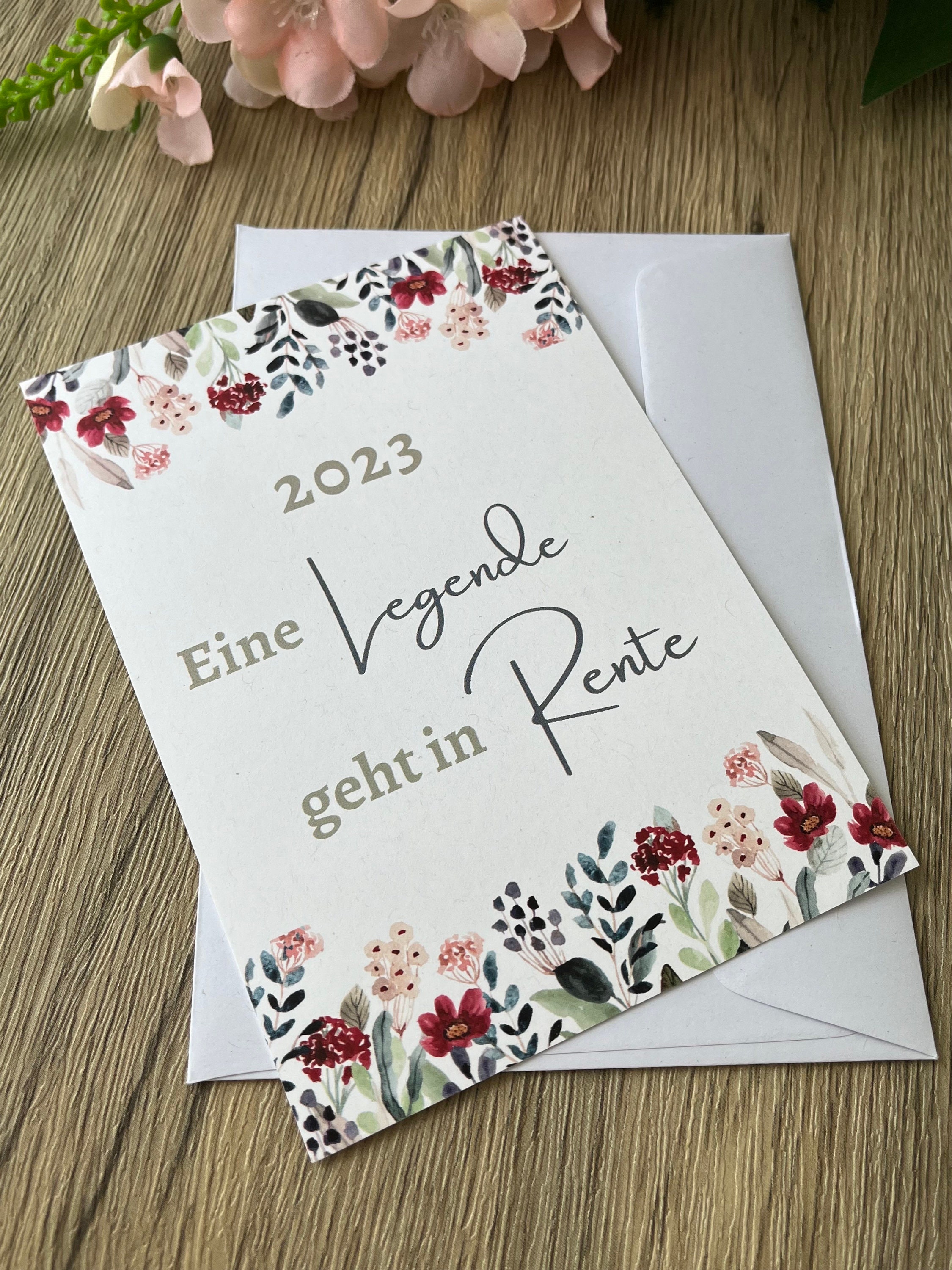 Karte zum Ruhestand / Karte zur Rente / Rente Karte für - Etsy.de