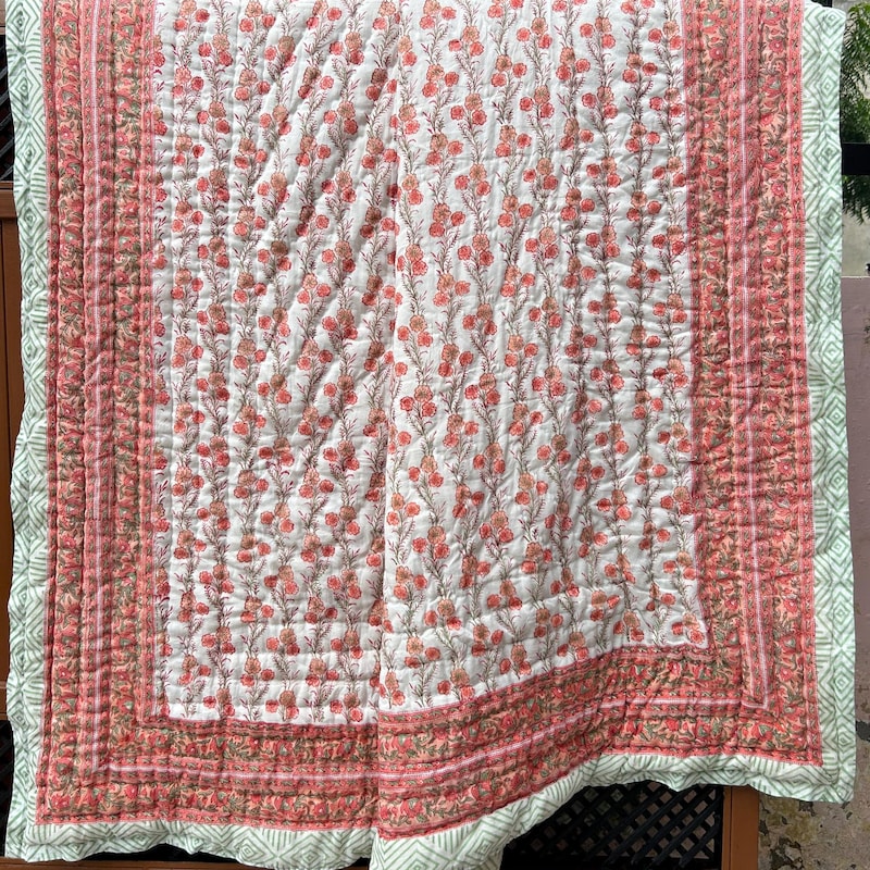 Block Print Quilt - Etsy