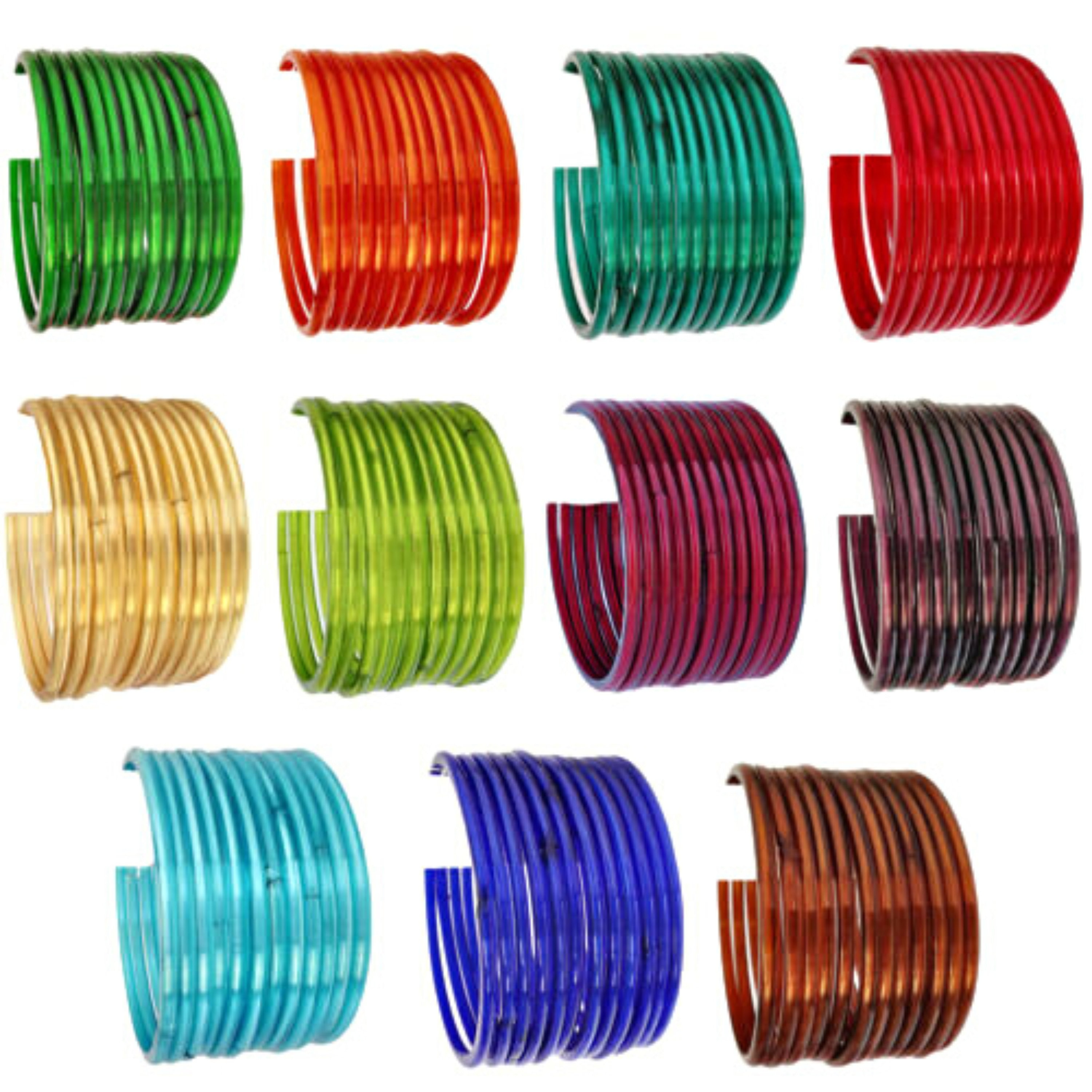 Plain Glass Bangle Transparency Like a Watercolor, size 2.4 Inches for ...