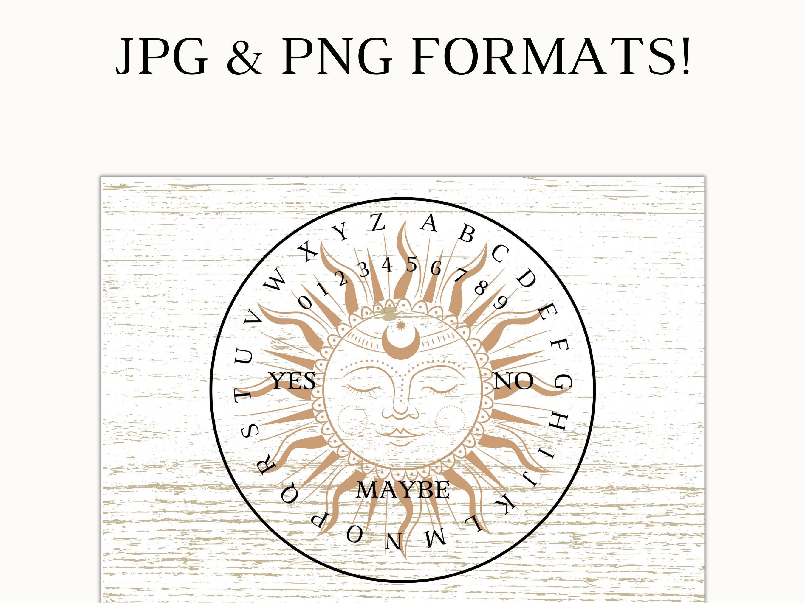 22-pack Pendulum Board Printable | Pendulum Board Print | Divination ...