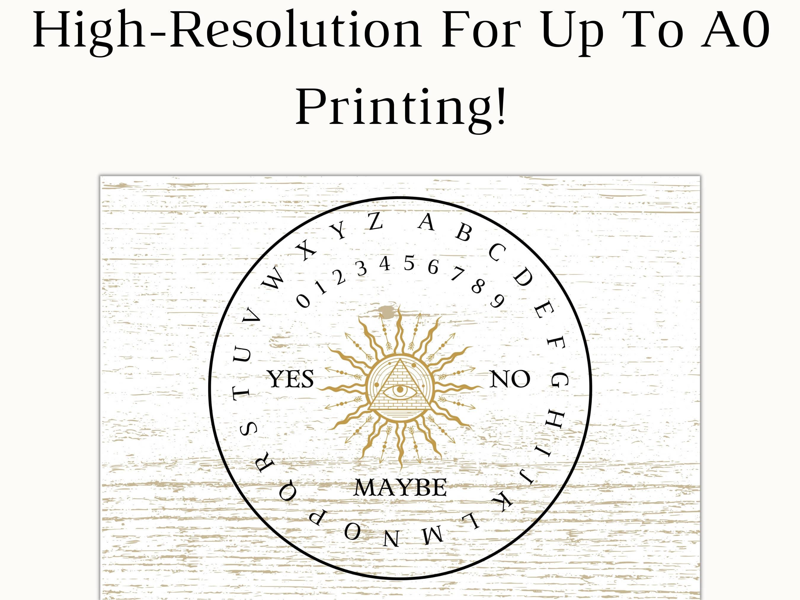 22-pack Pendulum Board Printable | Pendulum Board Print | Divination ...