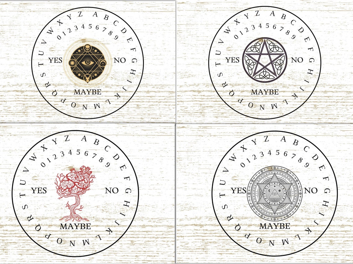 22-pack Pendulum Board Printable | Pendulum Board Print | Divination ...
