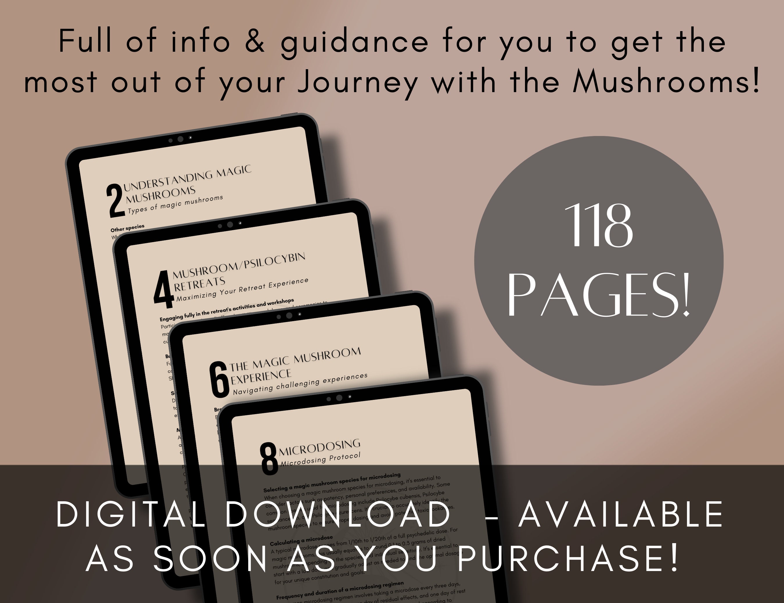 Magic Mushroom Guide & Journal | Printable Comprehensive Worksheets ...