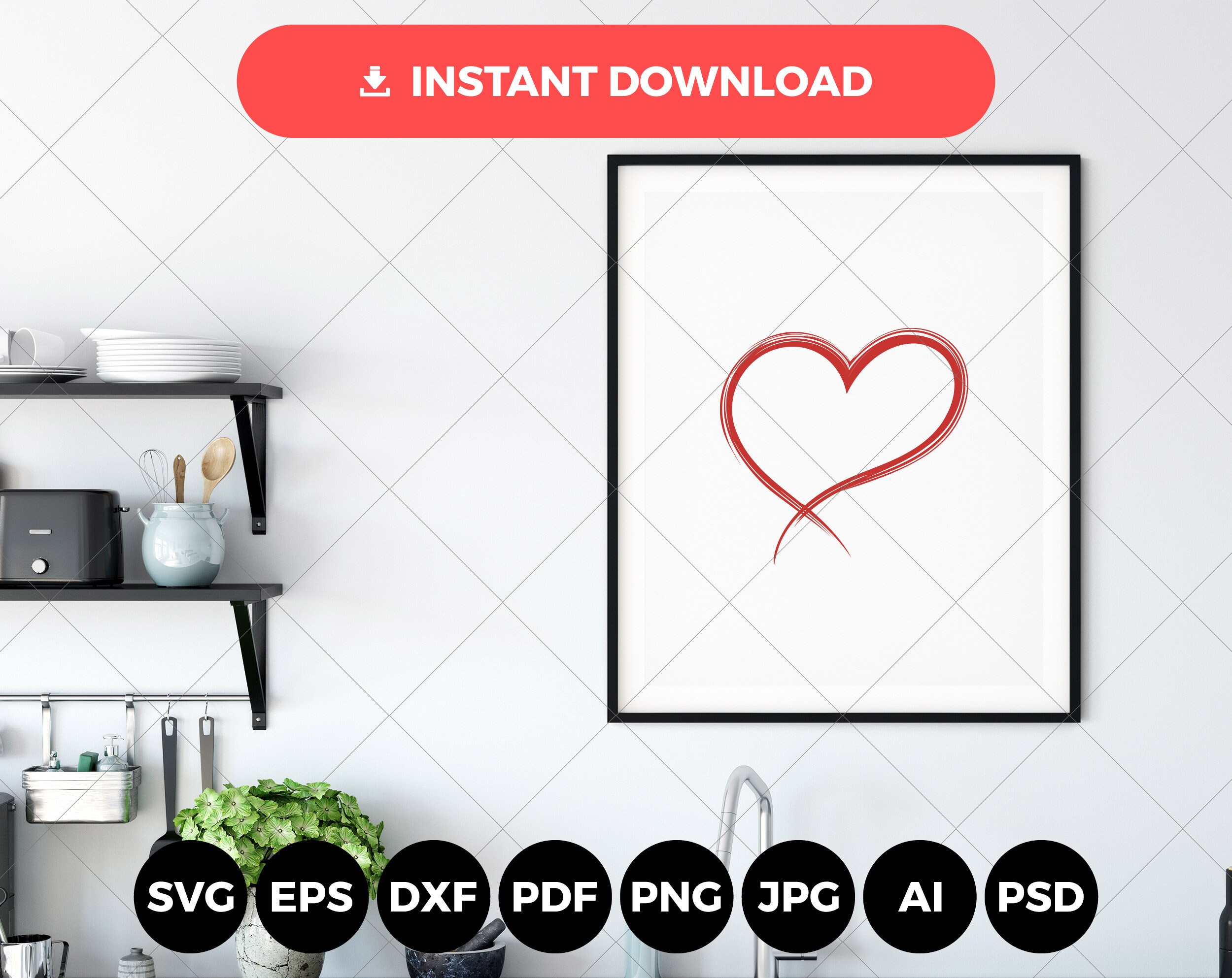 Heart, Design Elements, Heart Logo, Heart Svg, Jpg, Jpeg, Pdf, Png, Eps ...