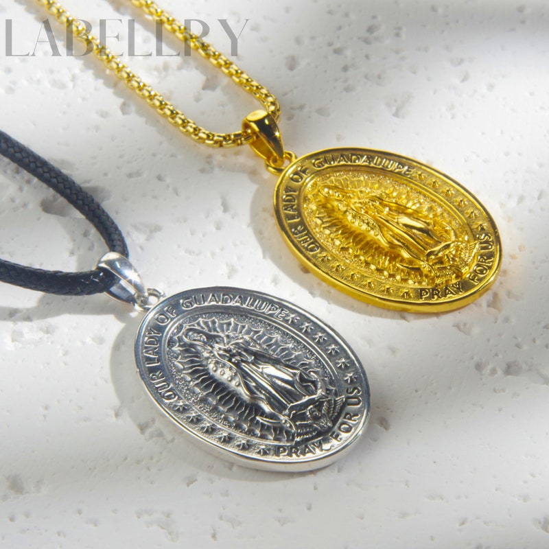 Virgin Mary Necklace - Etsy