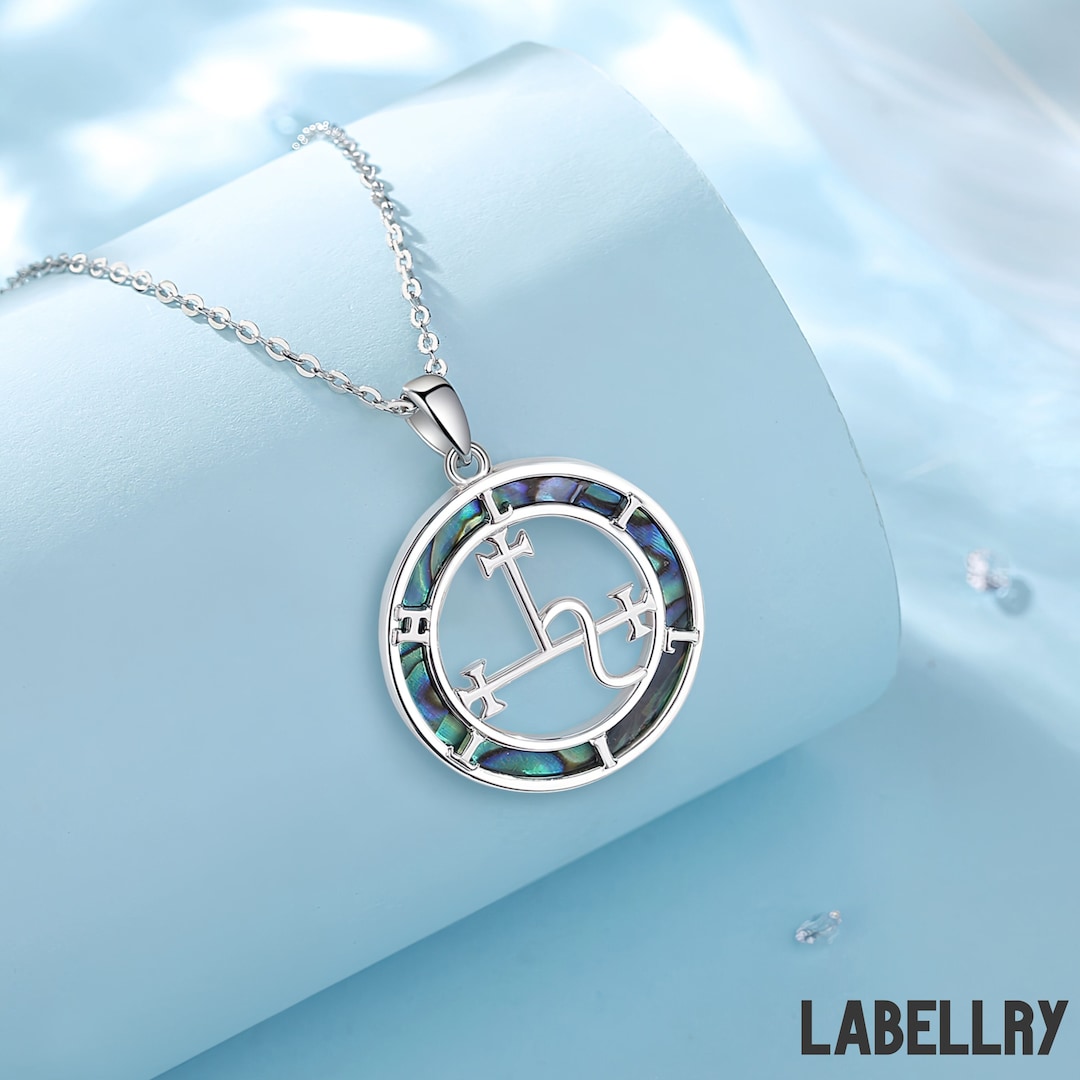 Minimalist Sigil of Lilith Necklace, Sterling Silver Goddess Lilith ...