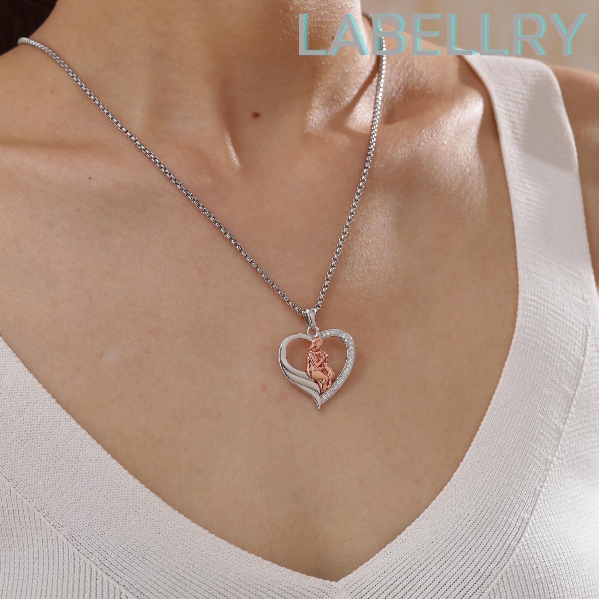 Sterling Silver Pet Lover Gift, Heart Shaped Animal Necklace, Paw Print ...